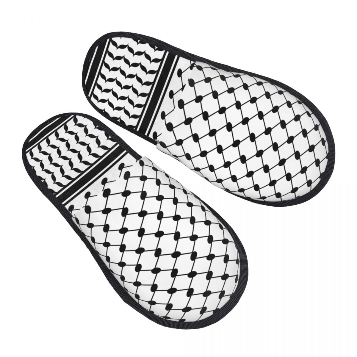 Custom Arabic Keffiyeh Traditional House Slippers Women Cozy Memory ...