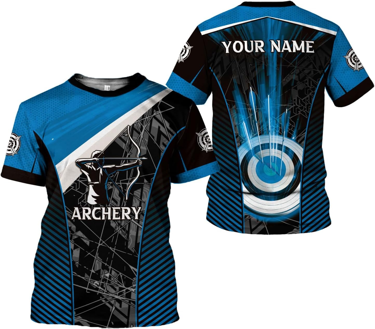 Custom Archery T-Shirt Bow and Arrow Personalized 3D Shirts for Archer ...