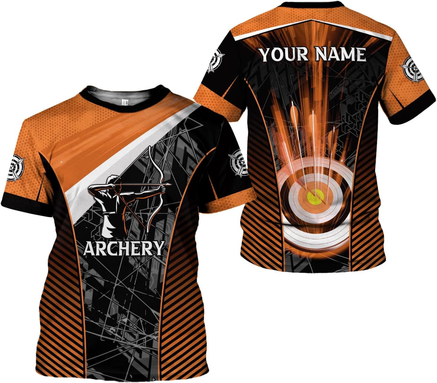 Custom Archery T-Shirt Bow and Arrow Personalized 3D Shirts for Archer ...