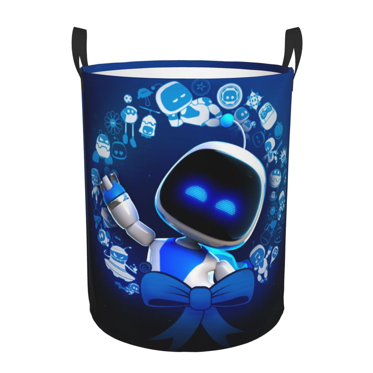 Custom Astros Bots Video Game Laundry Basket Collapsible Clothes Hamper ...