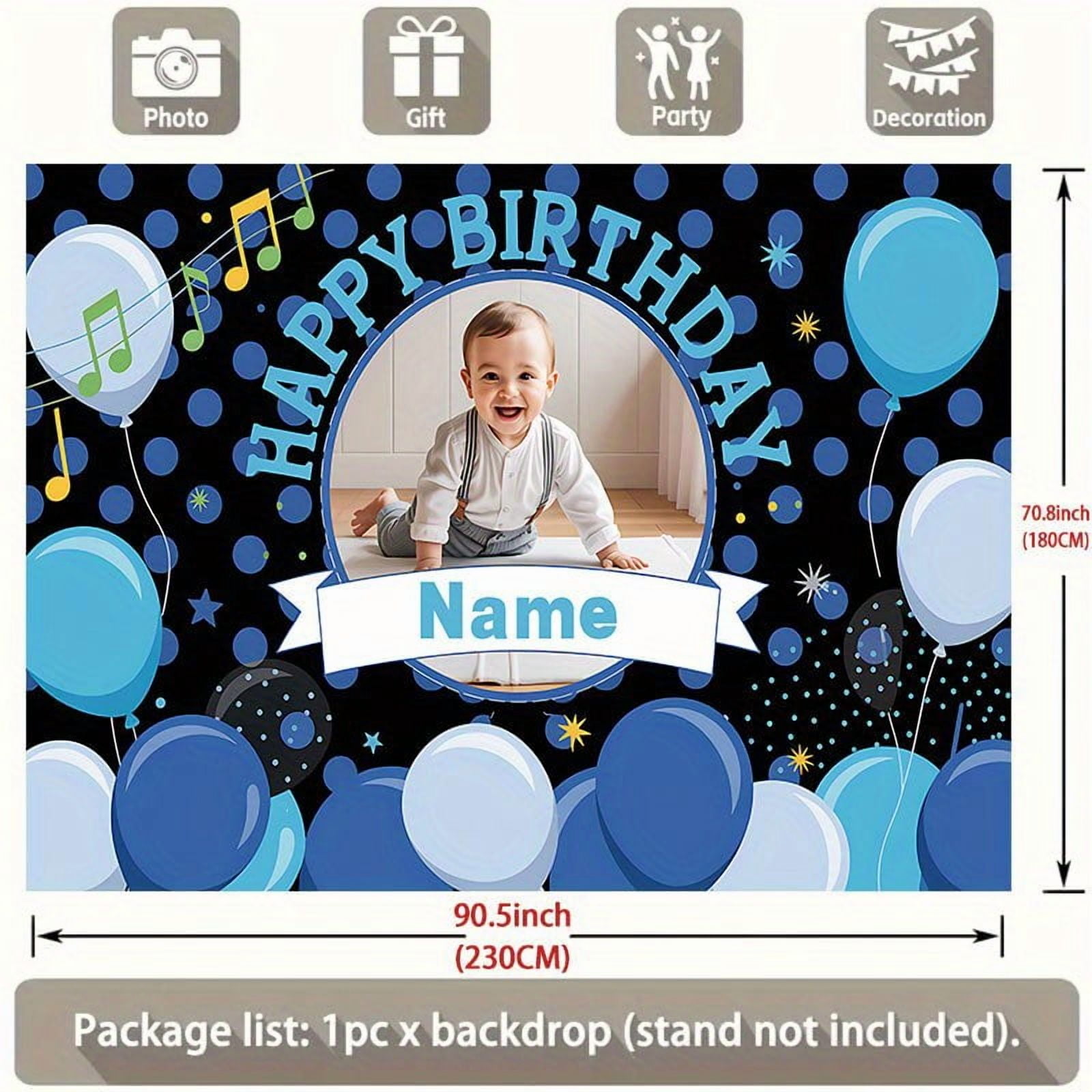 Custom Baby Boy Party Decorations Banner Baby Boy Sign Backdrop Photo ...