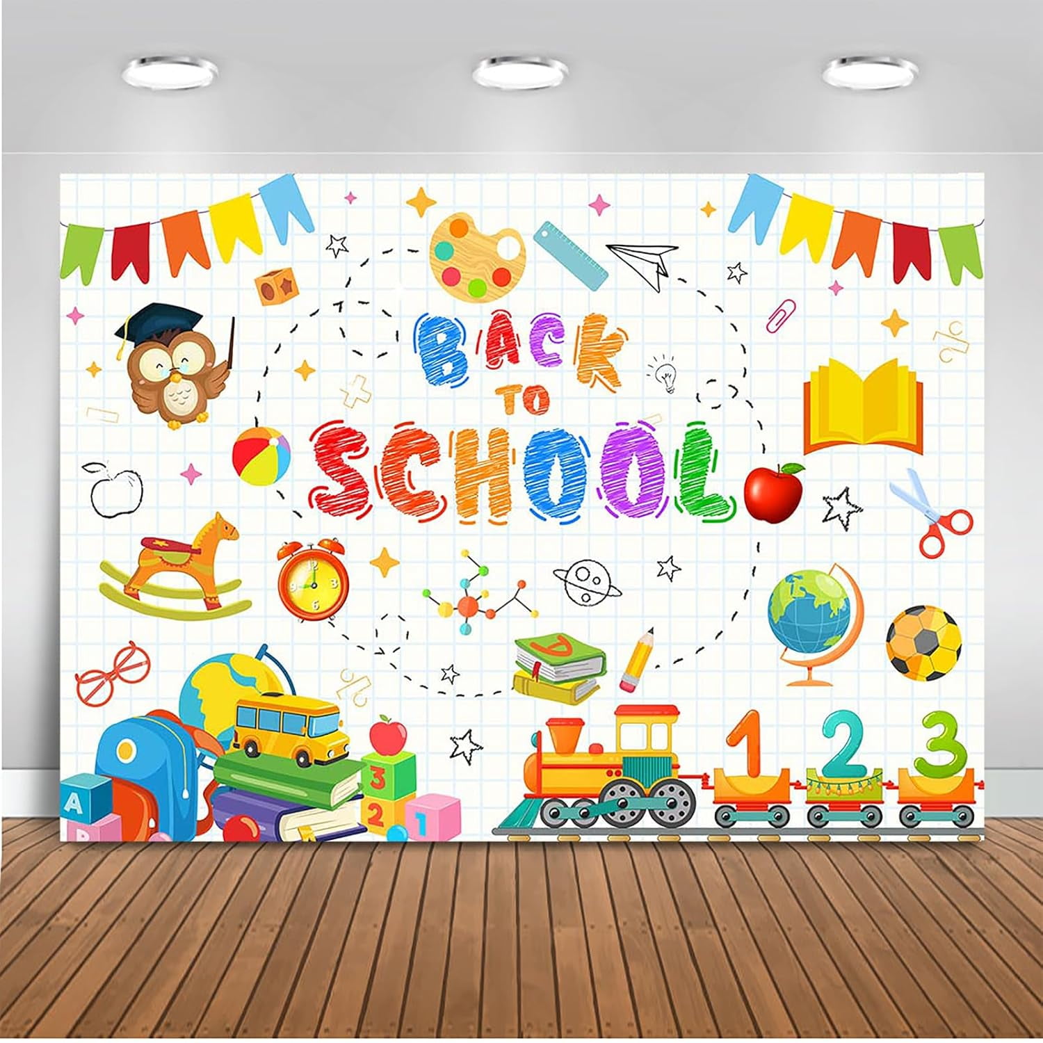 Custom Back to School Backdrop First Day of School Kids Students ...