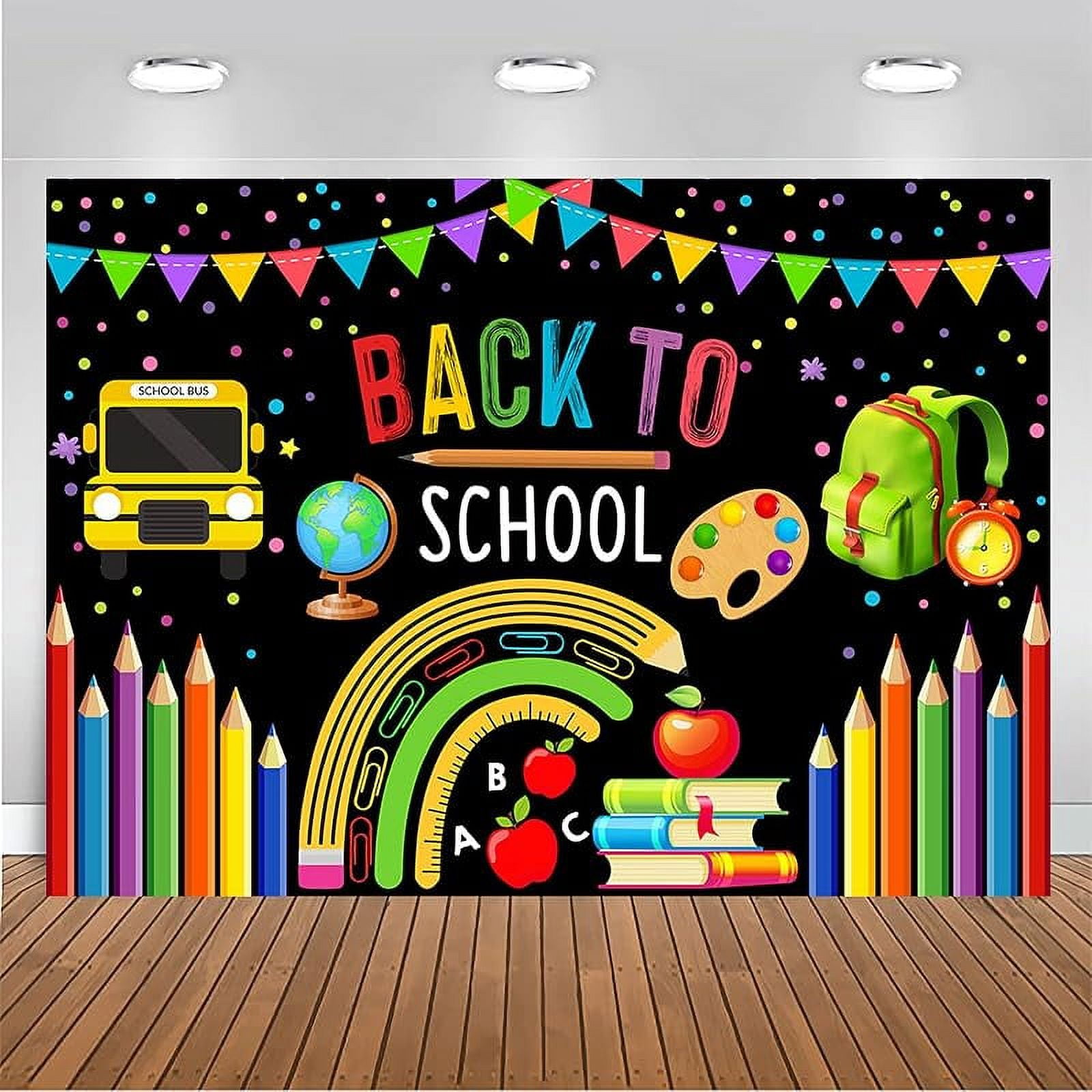Custom Back to School Backdrop First Day of School Kids Students ...
