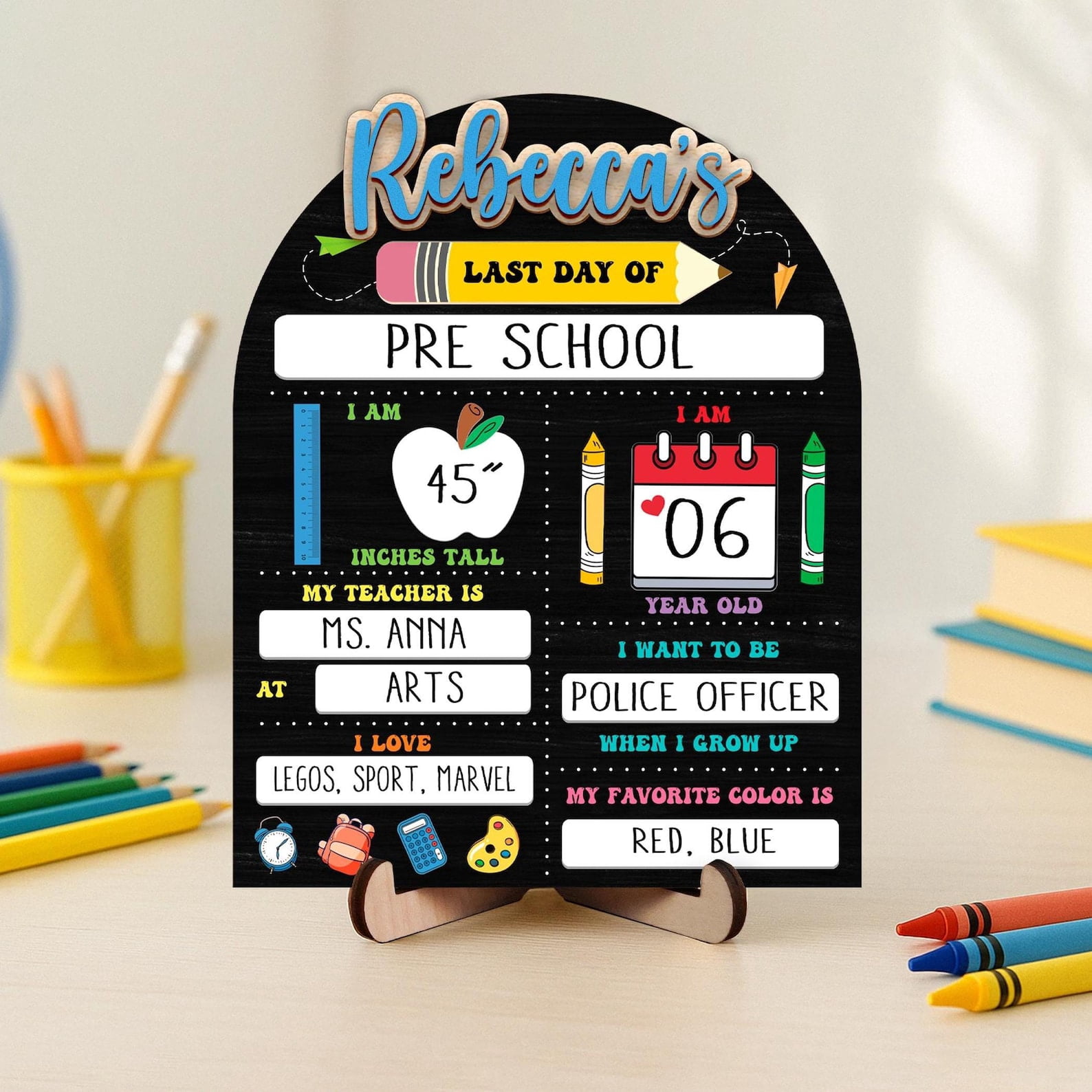 Custom Back to School Board,First And Last Day School Interchangeable ...