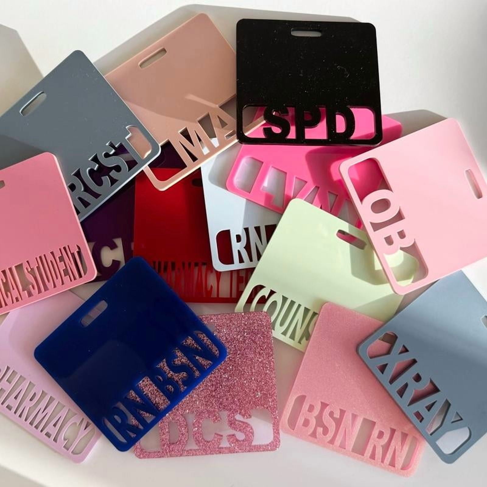 Custom Badge Buddy - Horizontal Medical Professional ID Card Reel for ...