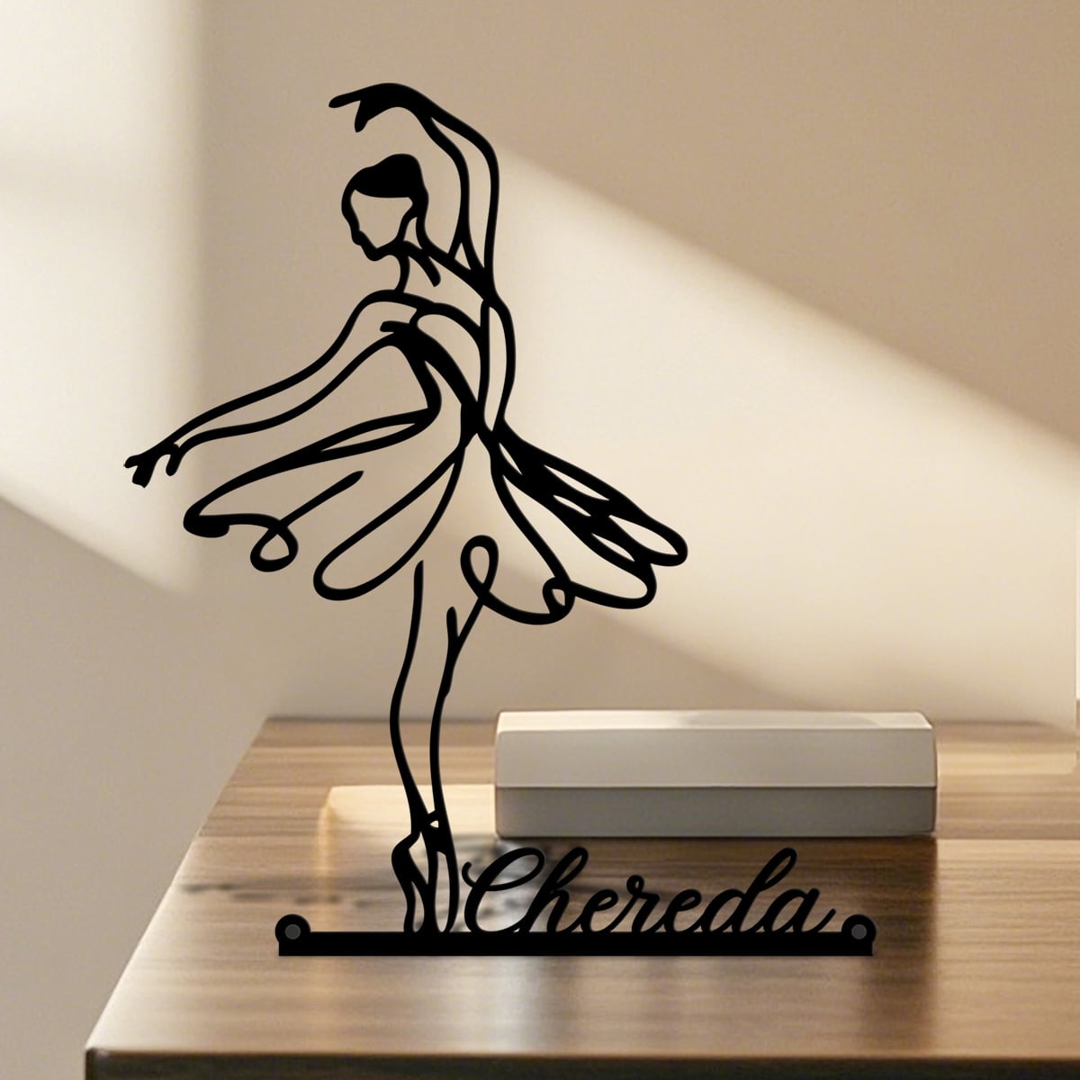 Custom Ballerina Metal Desk, Ballerina Dance Metal Table Sign ...