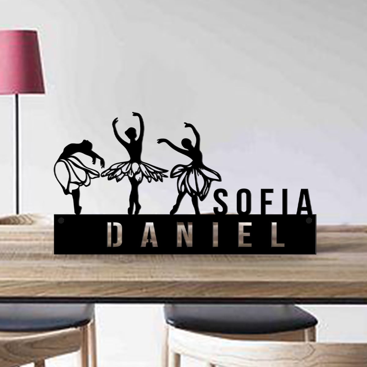 Custom Ballet Dancer Desk Name Plate Wedge Personalized Ballerina ...