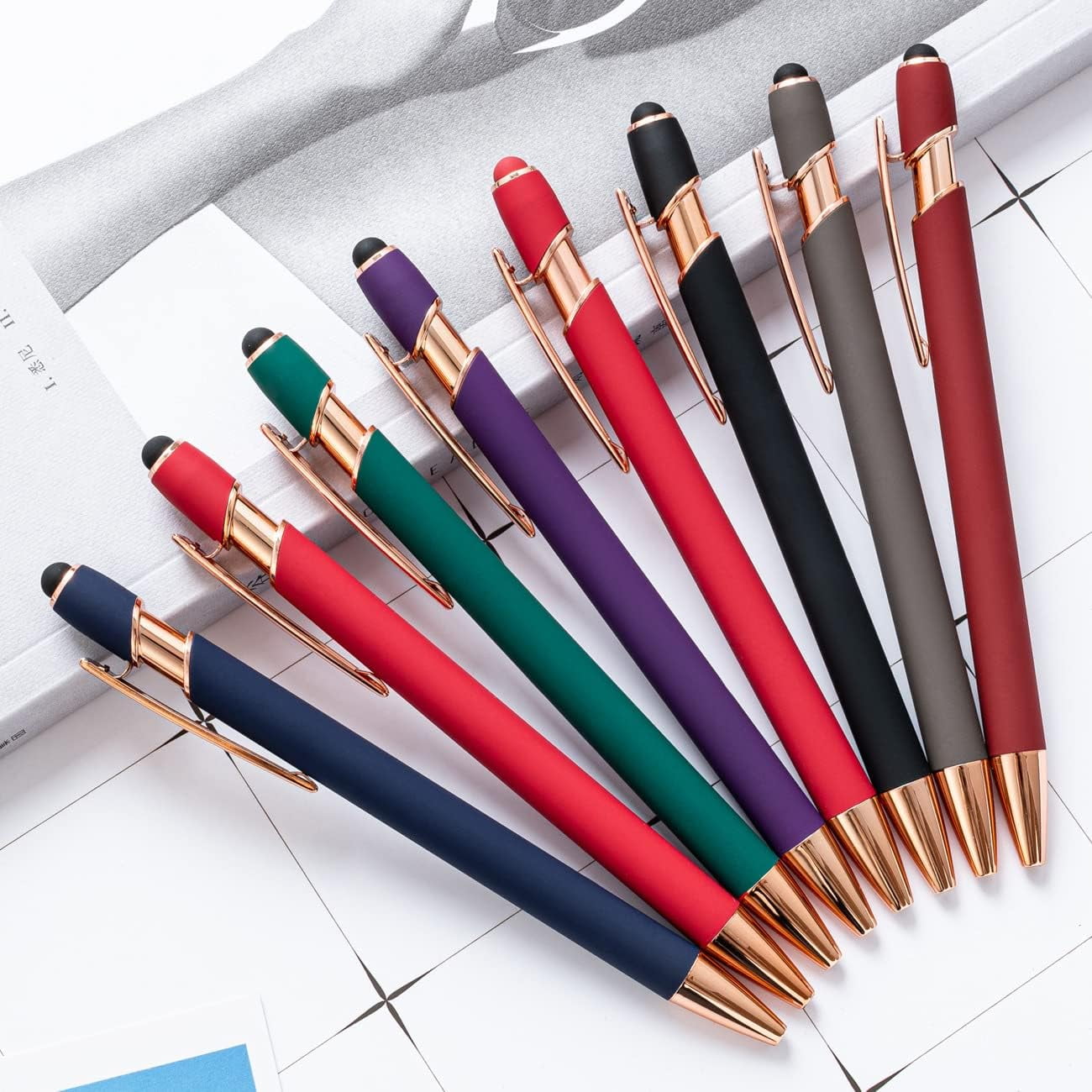 Custom Ballpoint Pens With Name Text Logo For Office School Business 20 ...