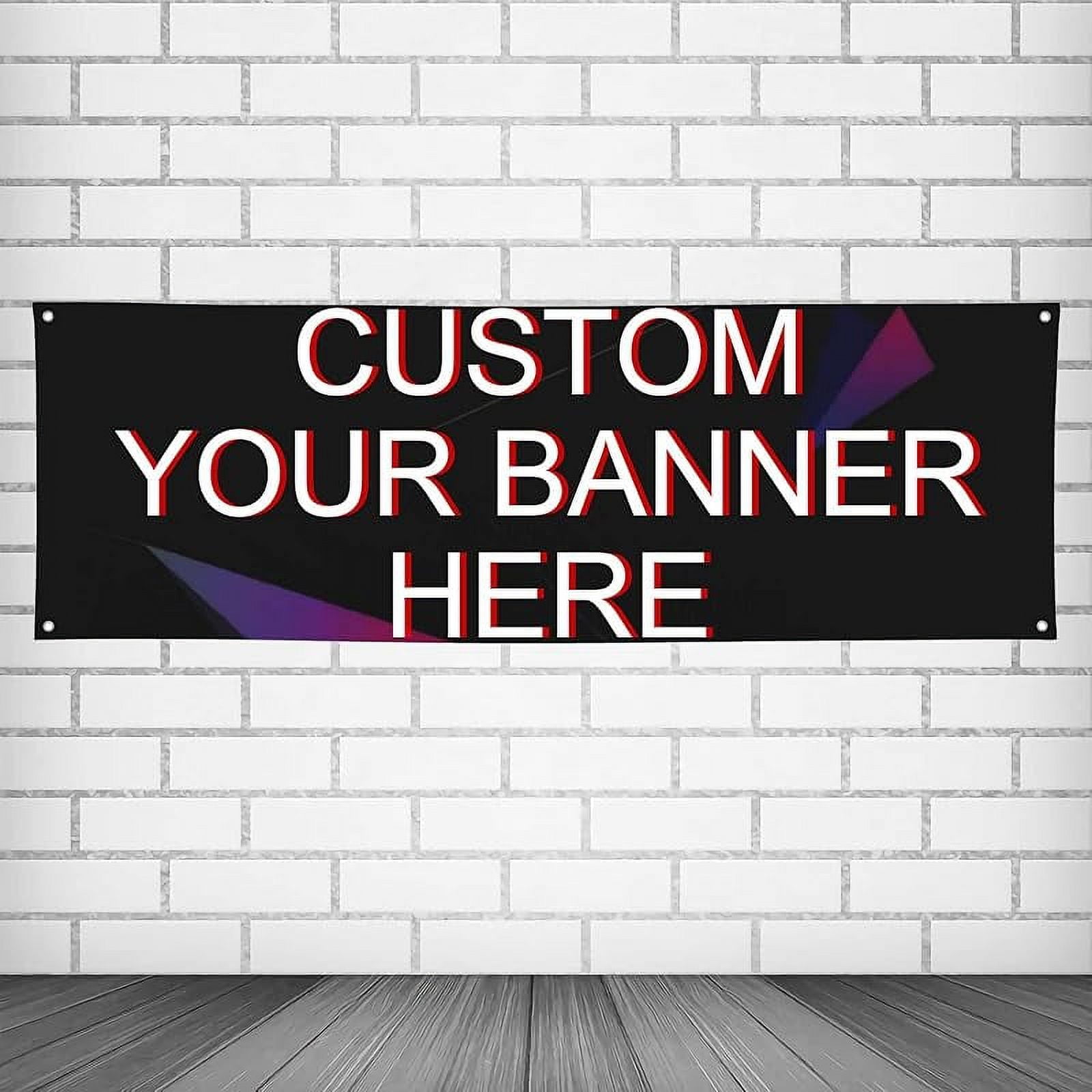 Custom Banners And Signs Customize for Outdoor Personalized Photo Text ...