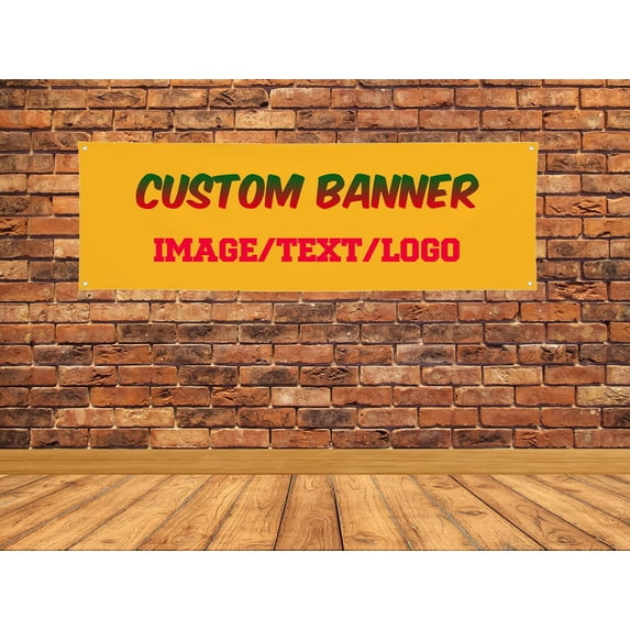 Custom Banners And Signs Customize With Photo Logo Text Personalized ...