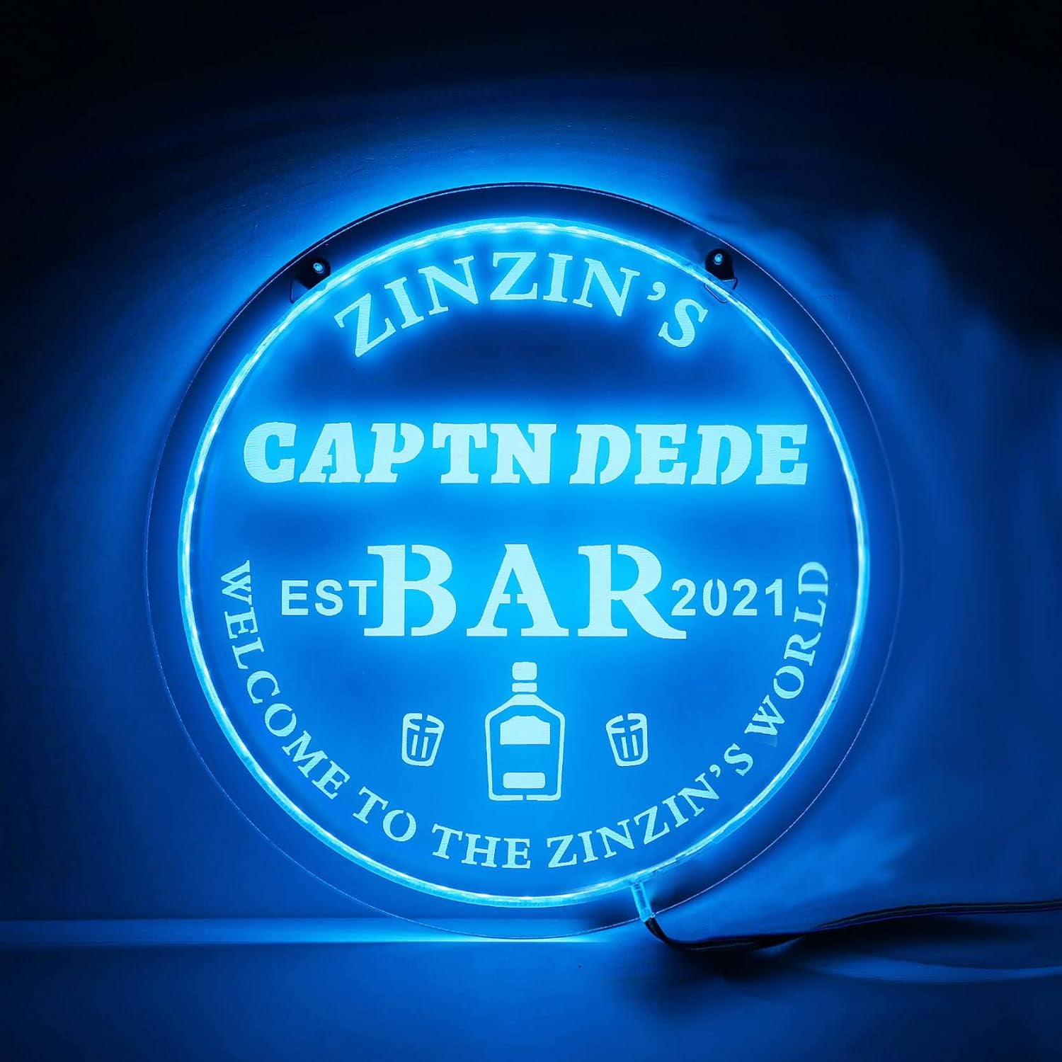 Custom Bar Neon Sign, Personalized Name Date Neon Bar Light, 7 Colors ...