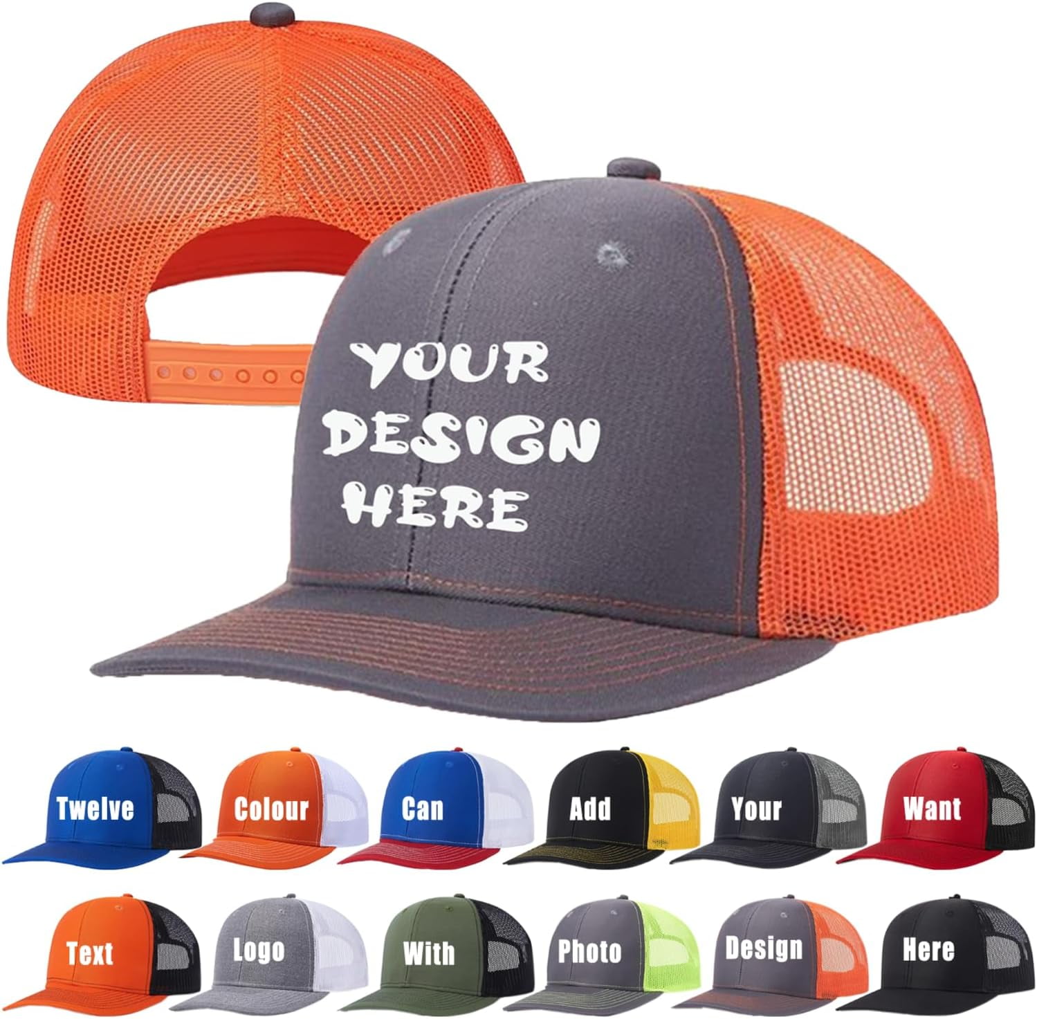 Custom Baseball Cap Bulk Custom Hat For Man Woman Design Your Trucker ...