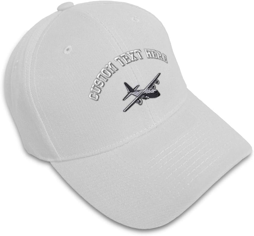 Custom Baseball Cap C-130 Aircraft Embroidery Acrylic Dad Hats for Men ...