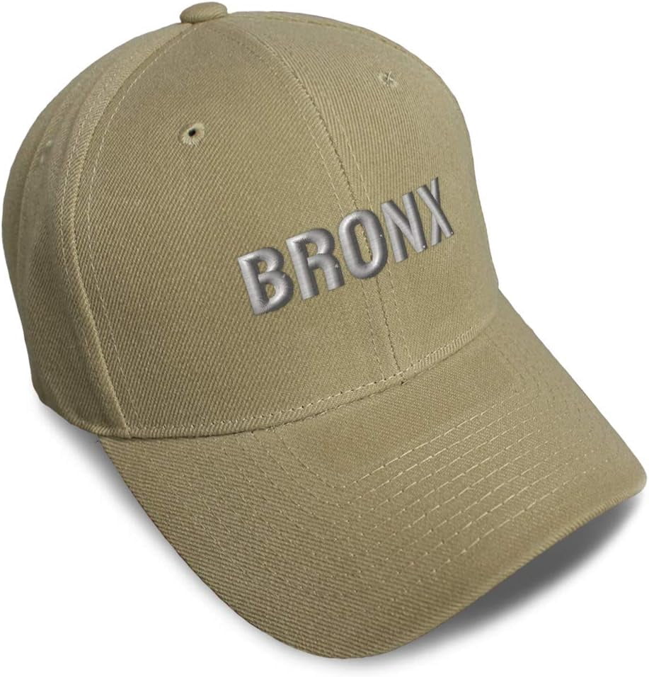 Custom Baseball Cap New York City Bronx Borough A Embroidery Strap ...