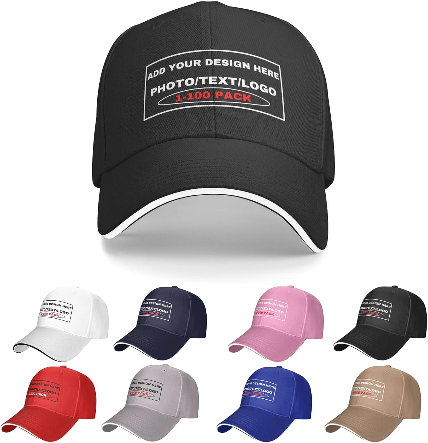 Custom Baseball Cap with Your Picture/Text/Logo Personalized Adjustable ...