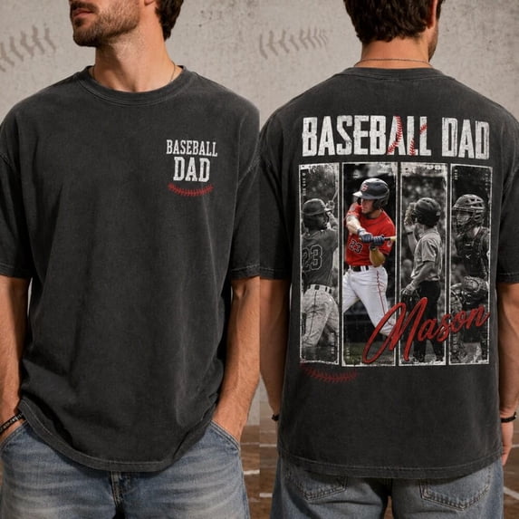 Custom Baseball Dad 2026 Shirt Personalized Sport Player Name Number ...