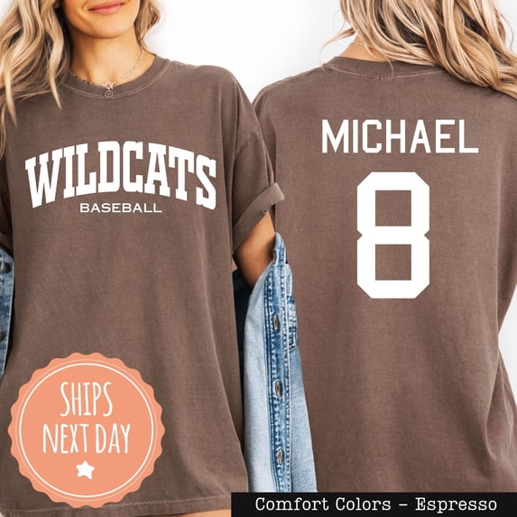 Custom Baseball Number and Name Tshirt Baseball Mom Tee Baseball Fan ...