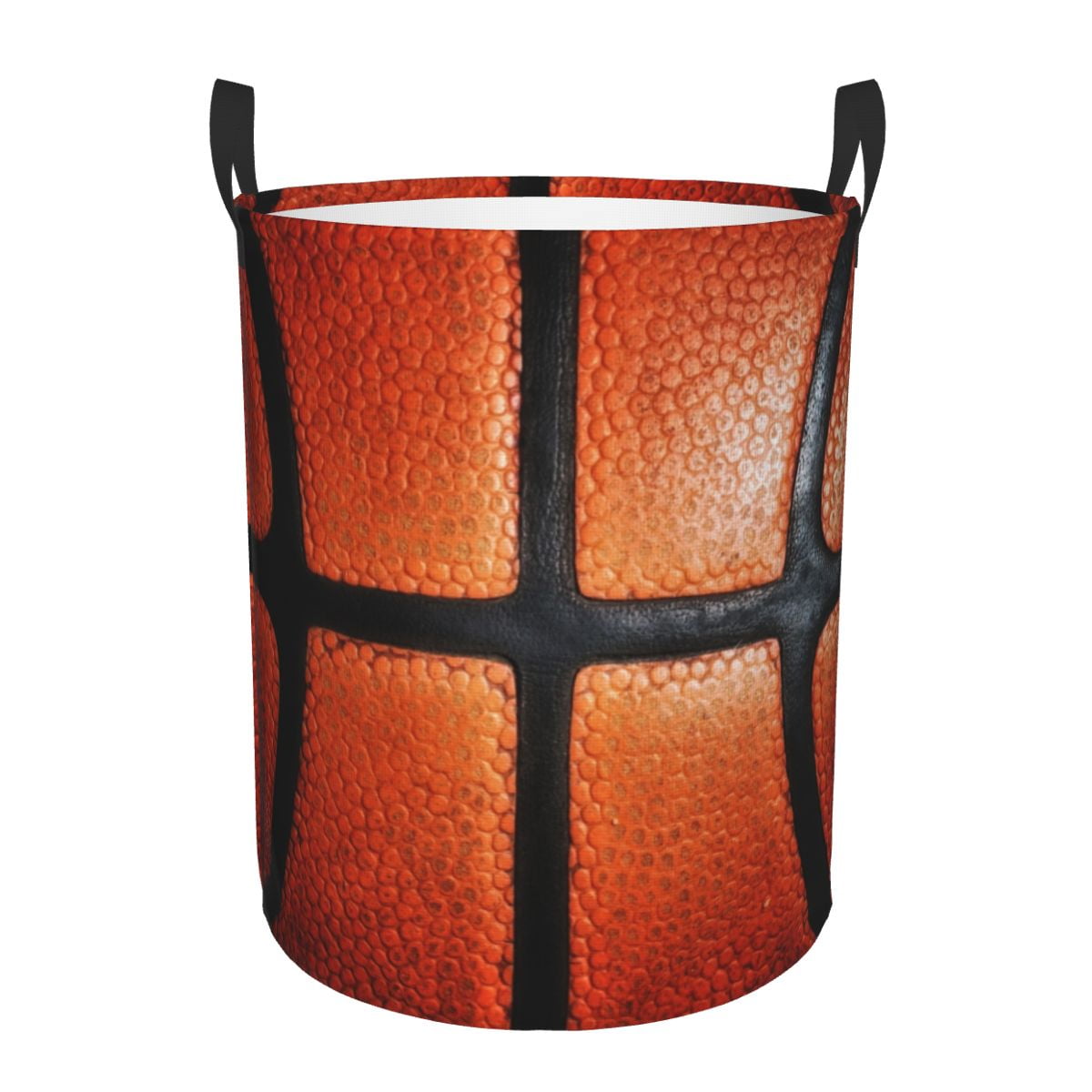 Custom Basketball Ice And Fire Laundry Hamper Large Clothes Storage ...