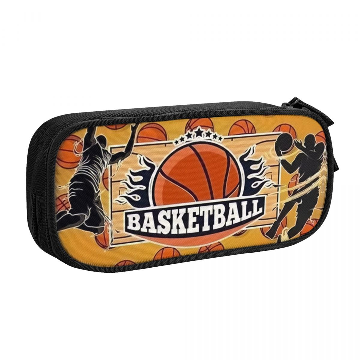 Custom Basketball Pencil Cases for Large Capacity Physical culture Dots ...