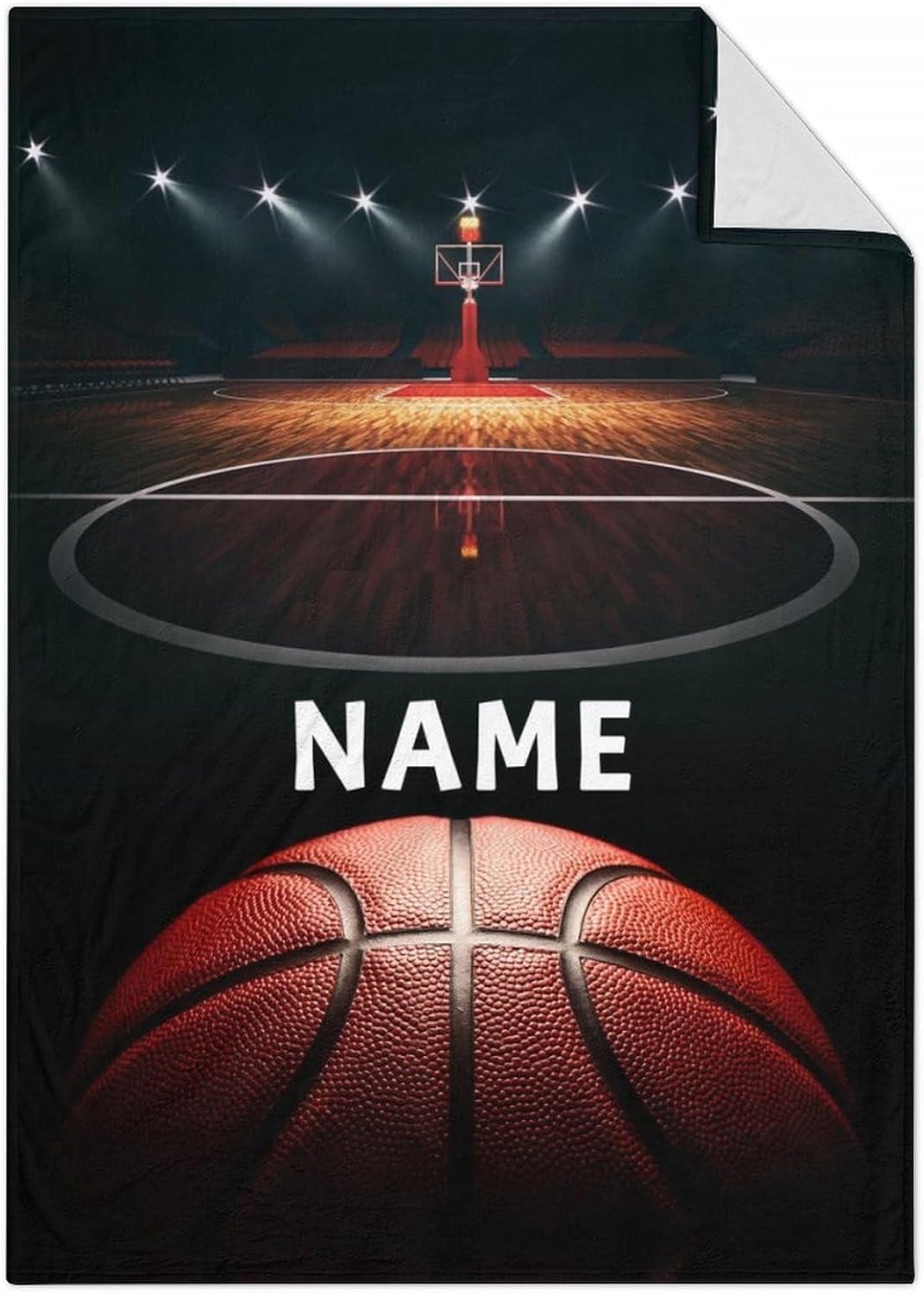 Custom Basketball Throw Blanket - Soft, Fuzzy & Warm - 30x40 Inches ...