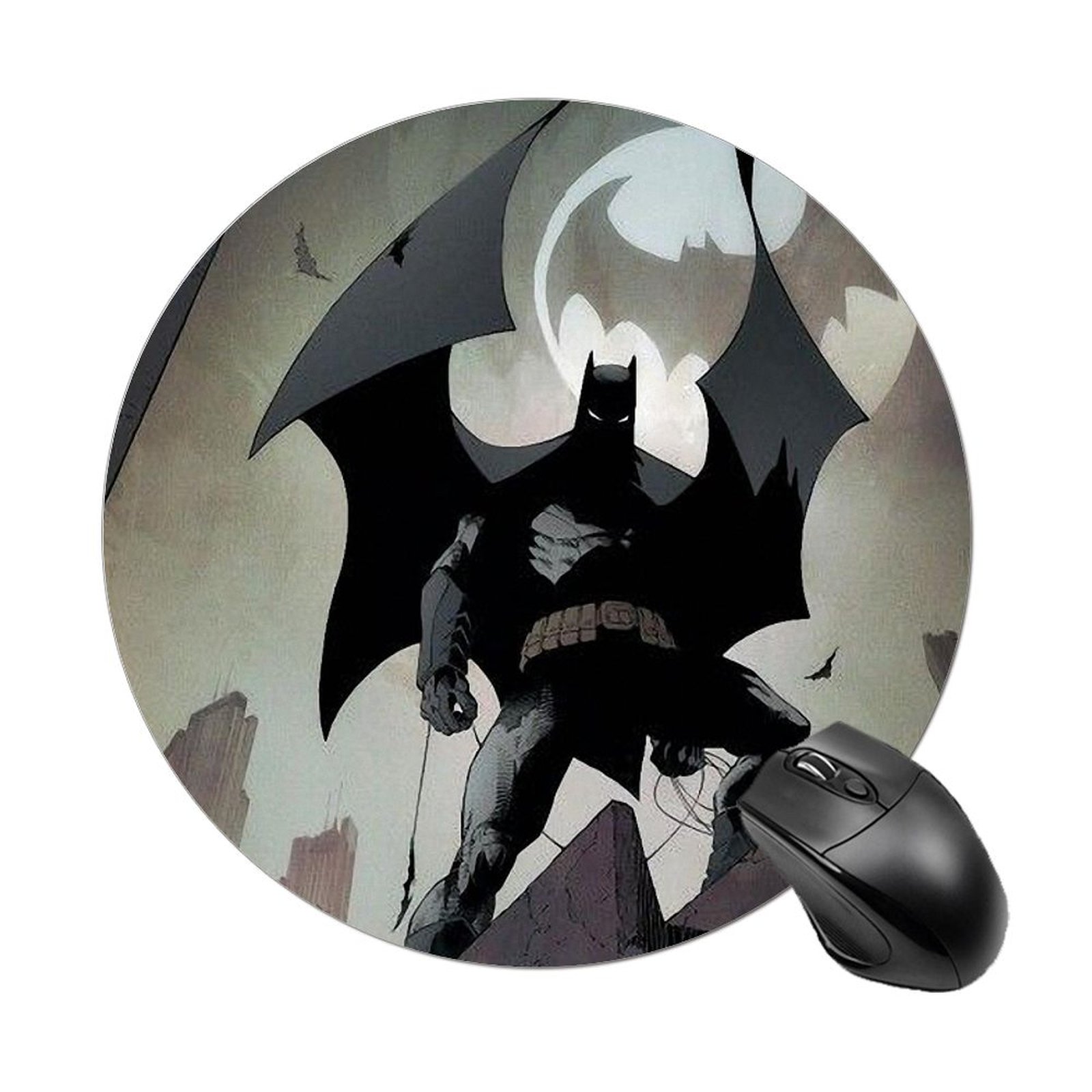 Custom BatmanMouse Pad Round Mouse Pad with Anti-slip Rubber Mouse Pad ...