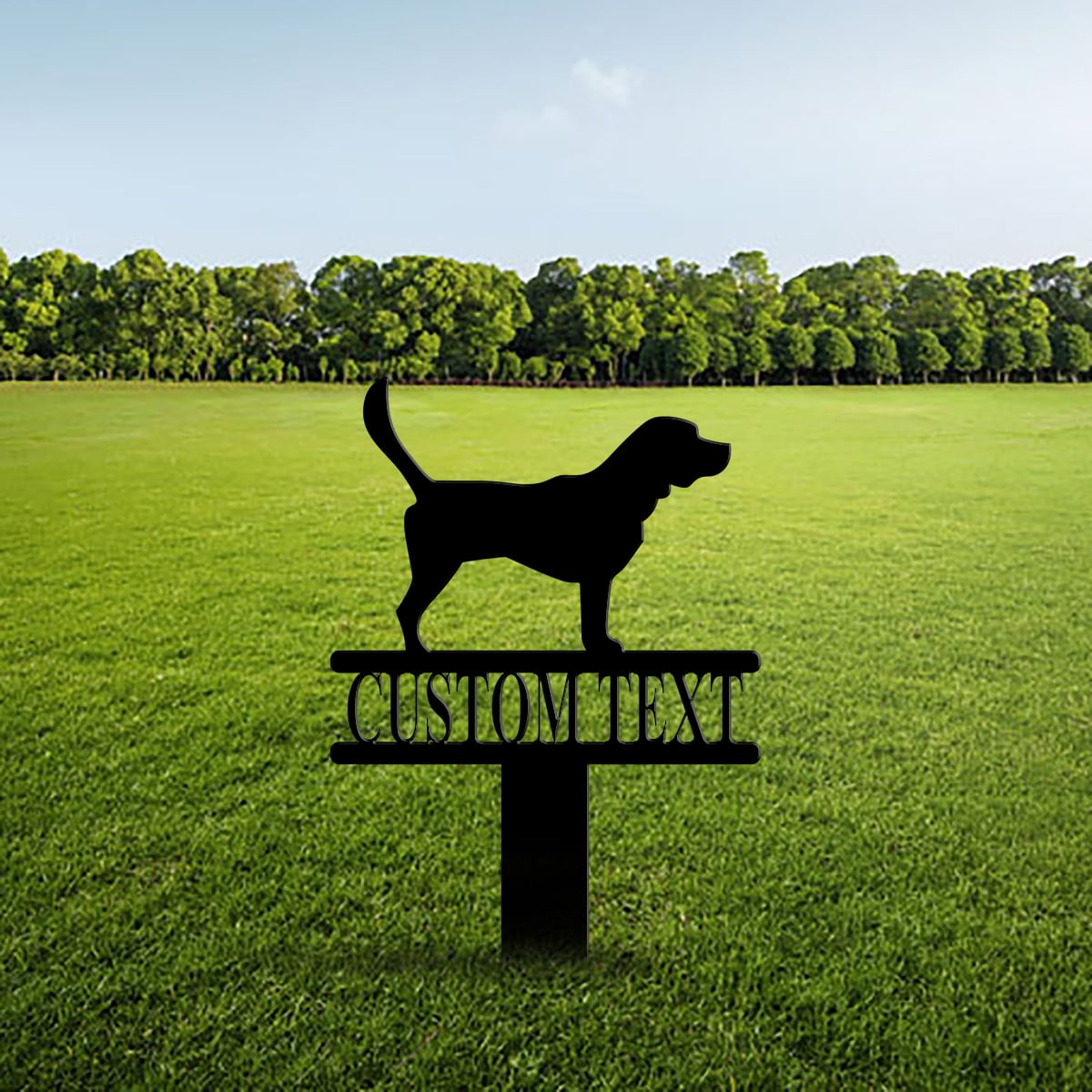 Custom Beagle Yard Stake with Custom Name, Beagle Sign, Custom Metal ...