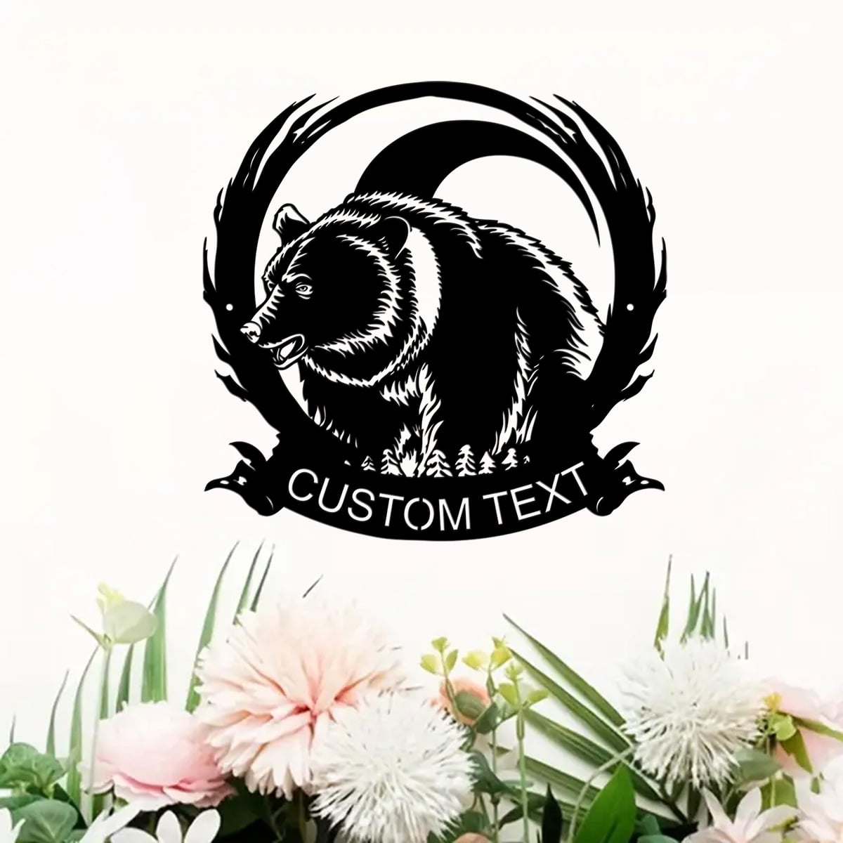 Custom Bear Sign,Bear Metal Wall Art,Grizzly Bear Sign,Personalized ...