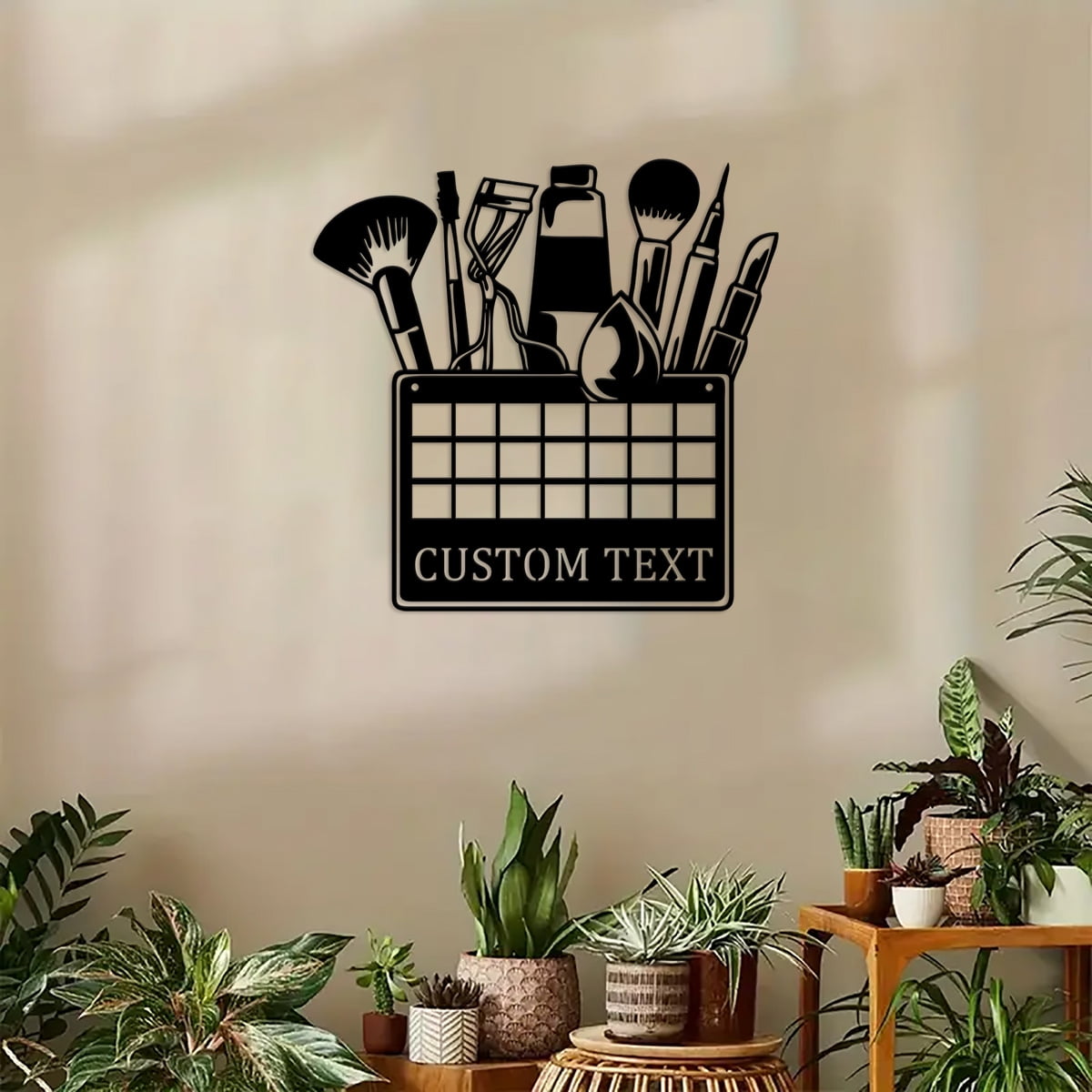 Custom Beauty Cosmetics Metal Wall Art, Personalized Beauty Cosmetics ...