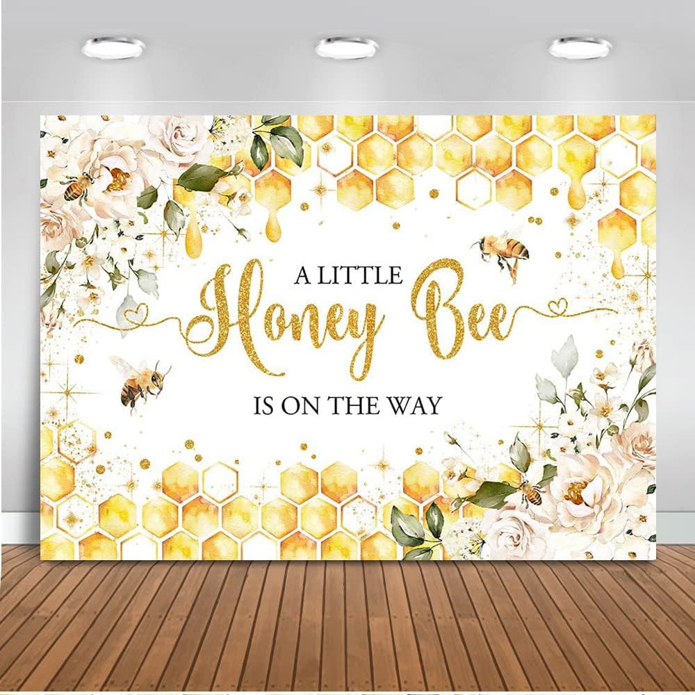Custom Bee Baby Shower Backdrop Honey Bee Theme Baby Shower Party ...