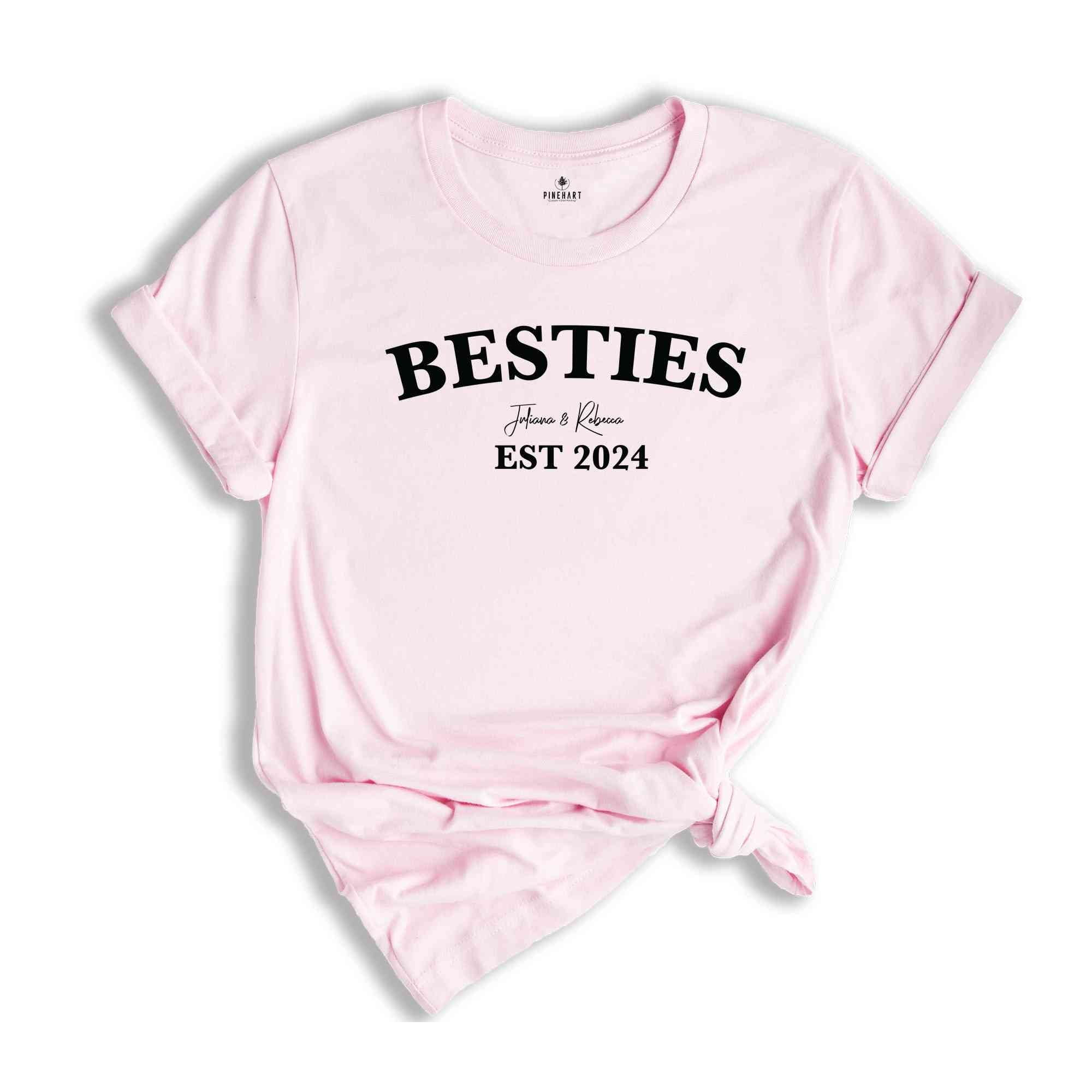 Custom Besties T-shirt, Best Friend Tee, Best Friend Birthday Gift ...