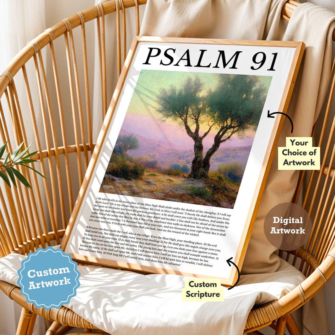 Custom Bible Verse Printable Wall Art, Custom Scripture Print ...