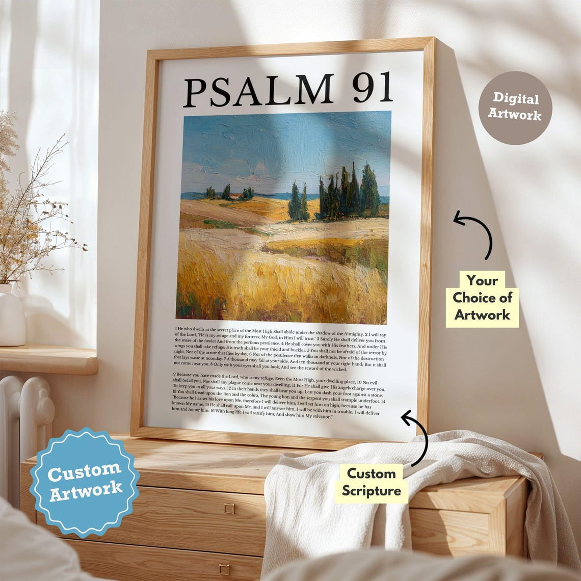 Custom Bible Verse Printable Wall Art, Custom Scripture Print ...