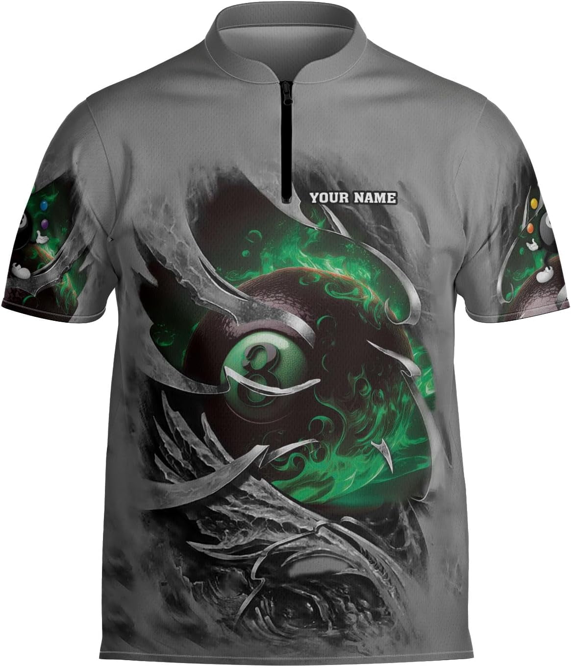 Custom Billiard Jersey Shirts Men 3D Personalized Team Billiards ...