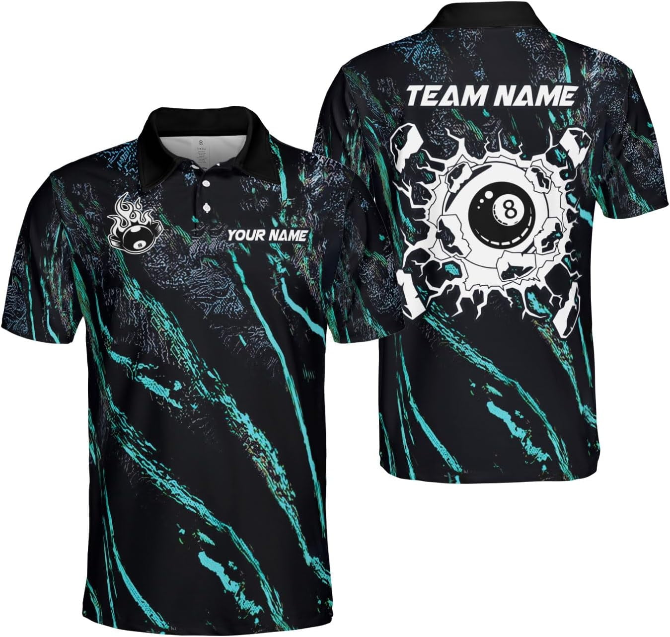 Custom Billiard Polo Shirts for Men Pool Player Gifts for Women ...