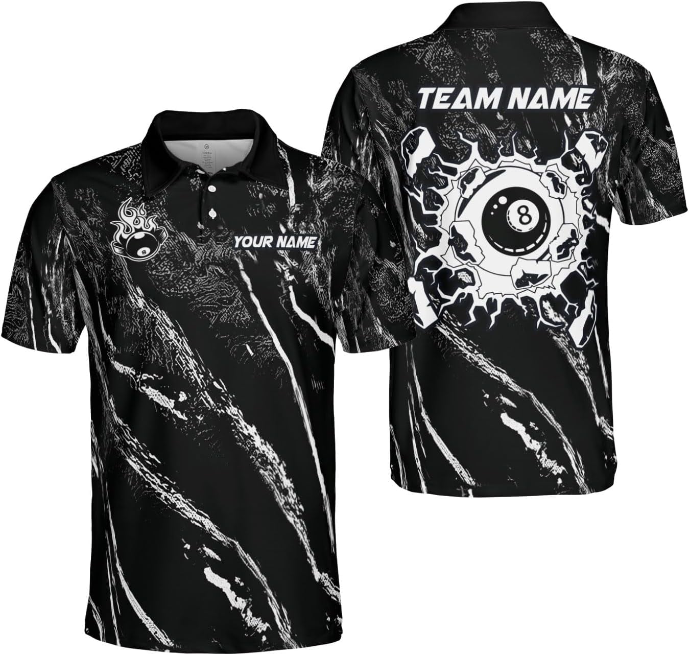 Custom Billiard Polo Shirts for Men Pool Player Gifts for Women ...