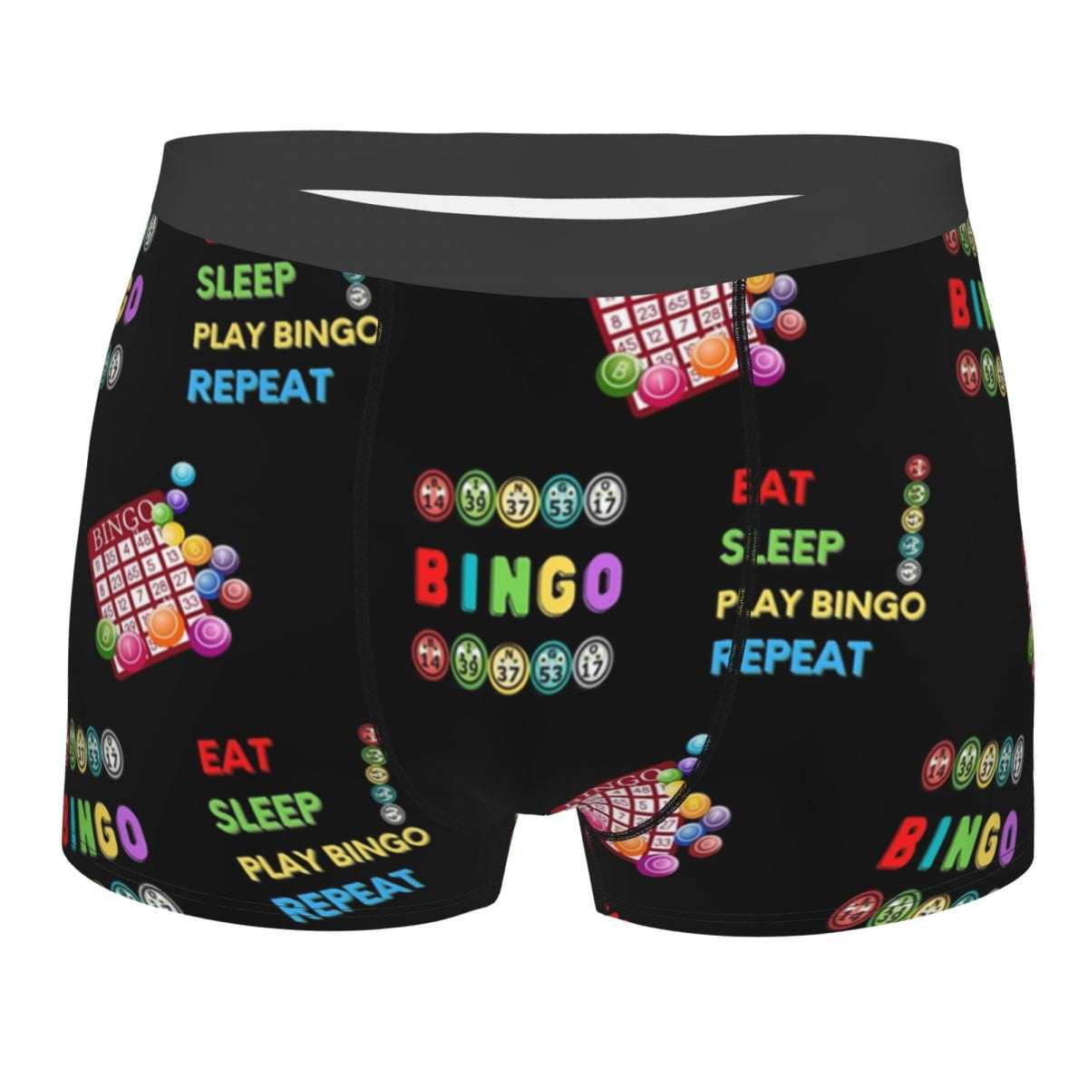 Custom Bingo Balls Underwear Men Stretch Paper Game Boxer Briefs ...