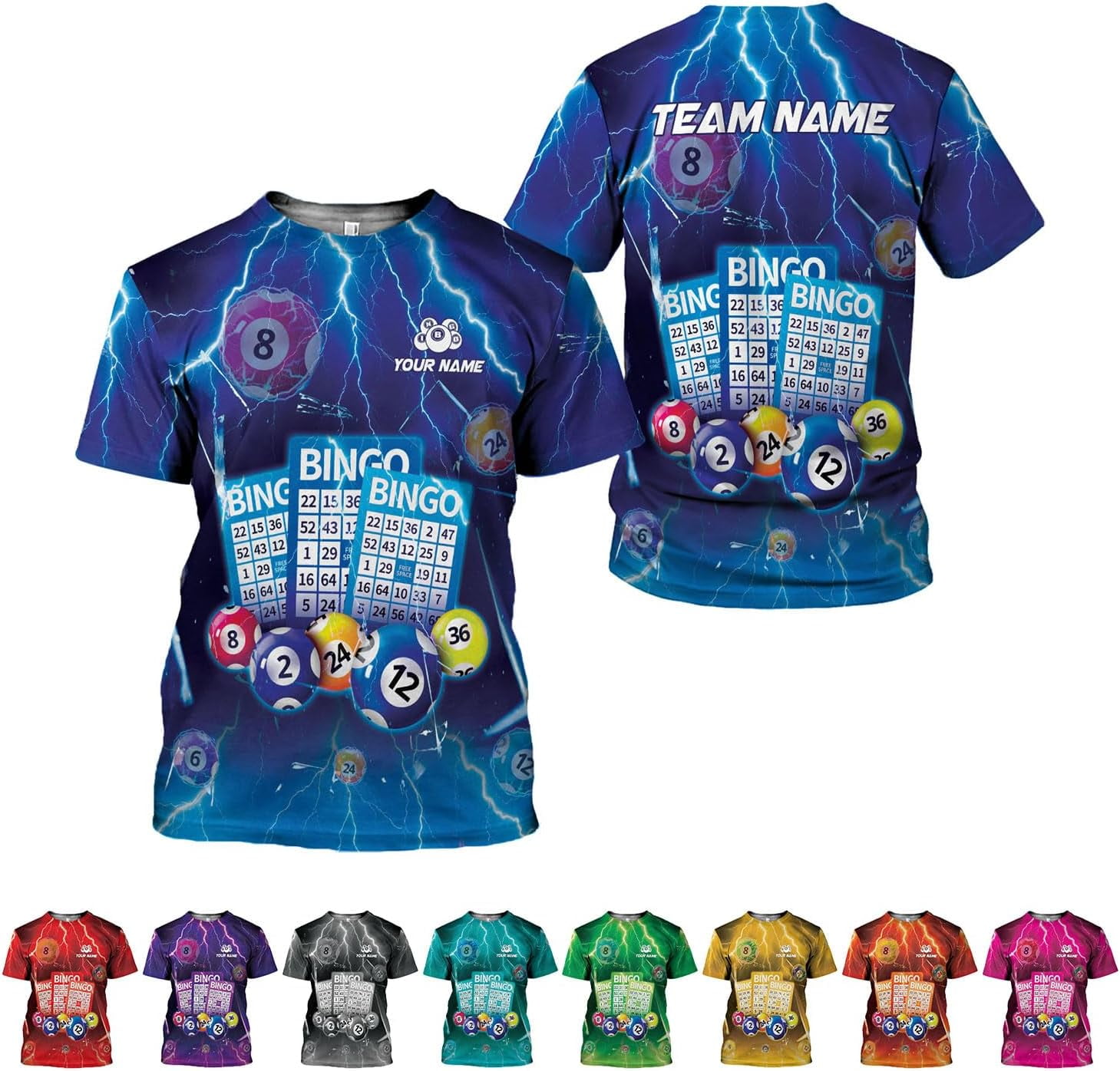 Custom Bingo Shirts for Women Bingo Lover Casino Players T-Shirt Funny ...