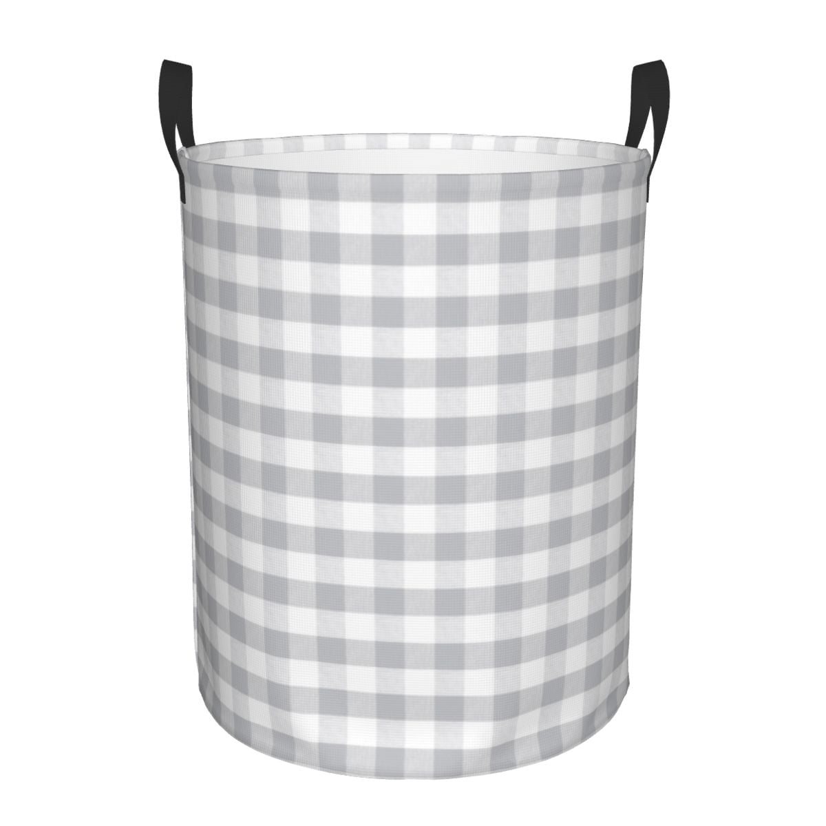 Custom Black And White Checkered Laundry Basket Collapsible Large ...