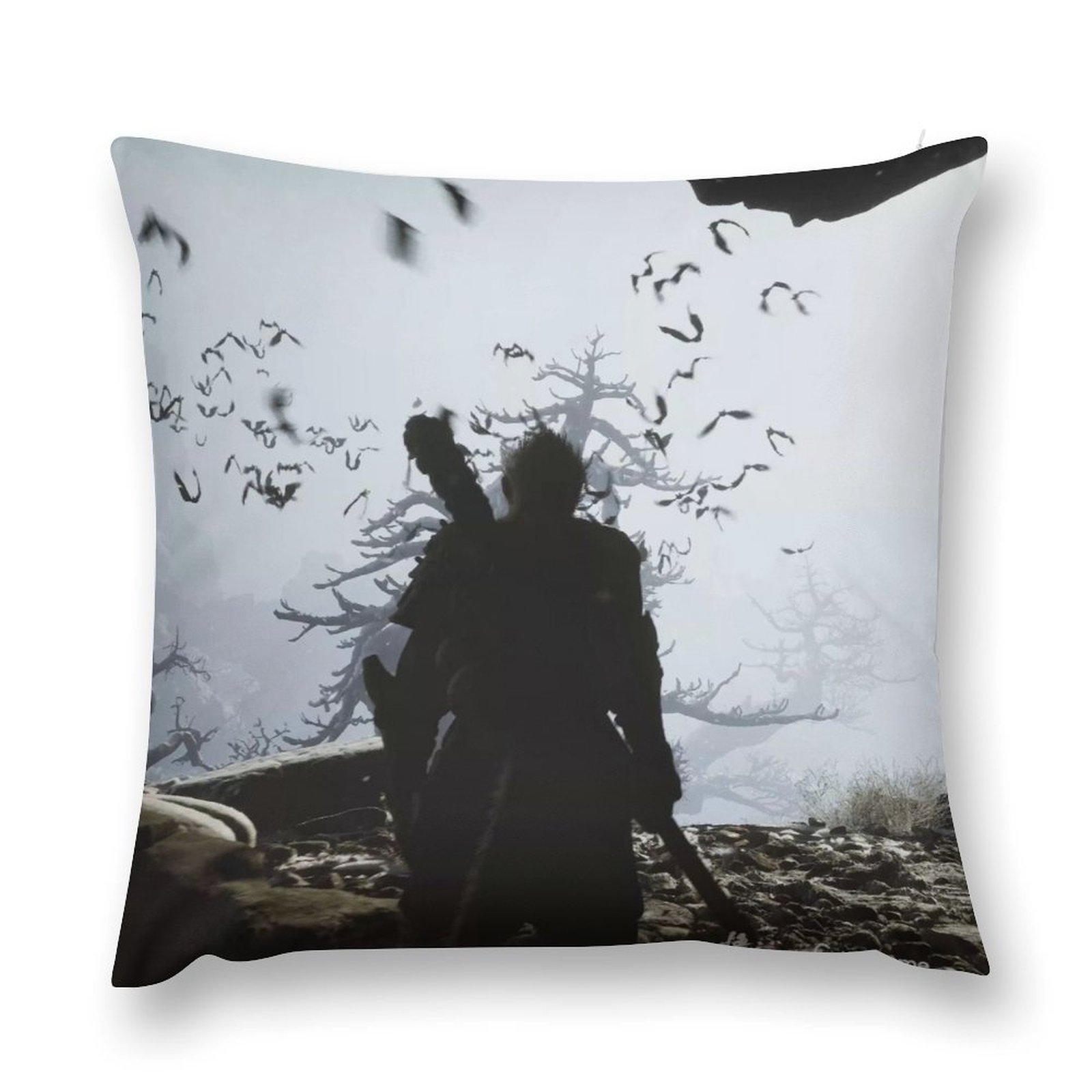 Custom Black-Myth Wu-kong Plush Pillow Case, Soft Warm Kawaii Square ...