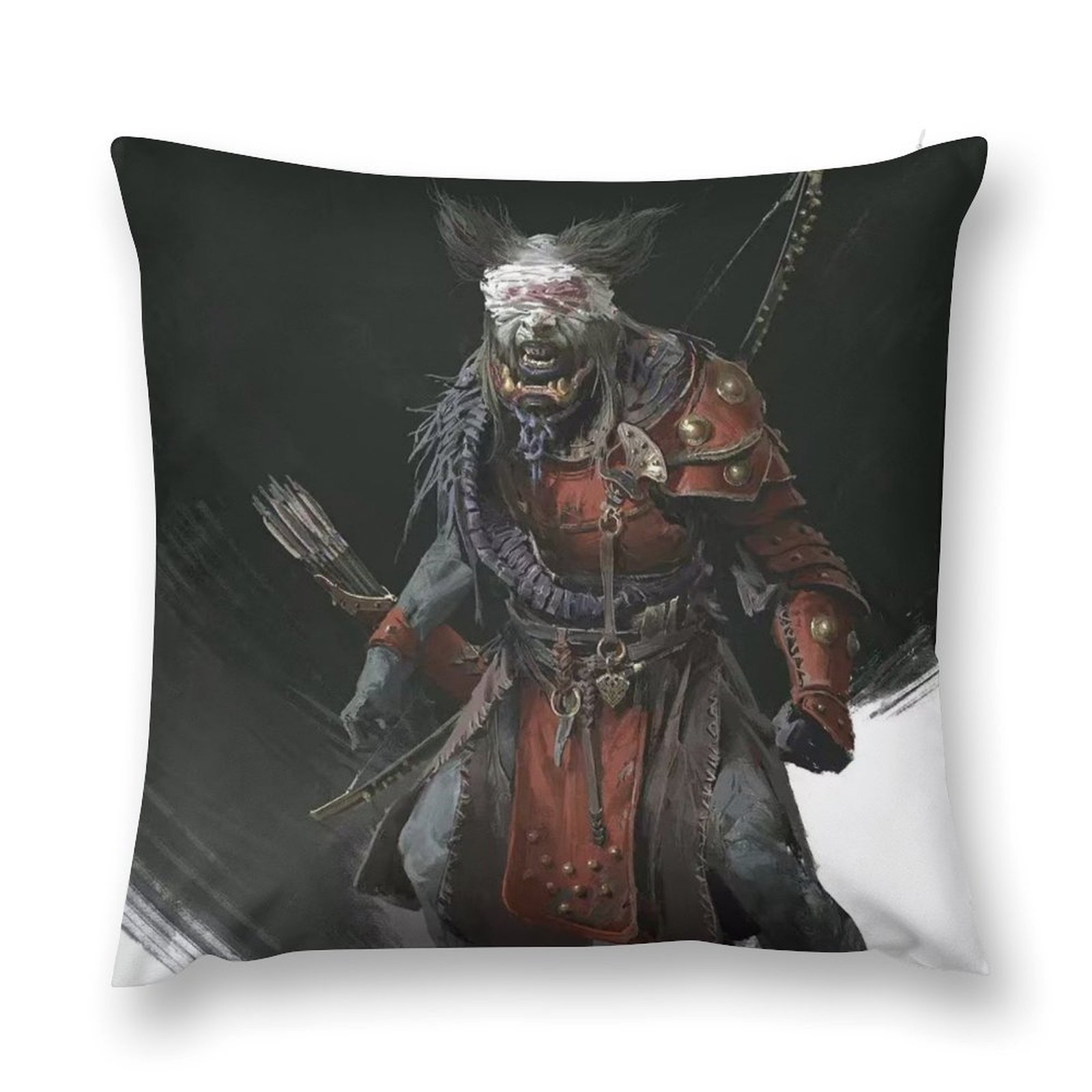 Custom Black-Myth Wu-kong Plush Pillow Case, Soft Warm Kawaii Square ...