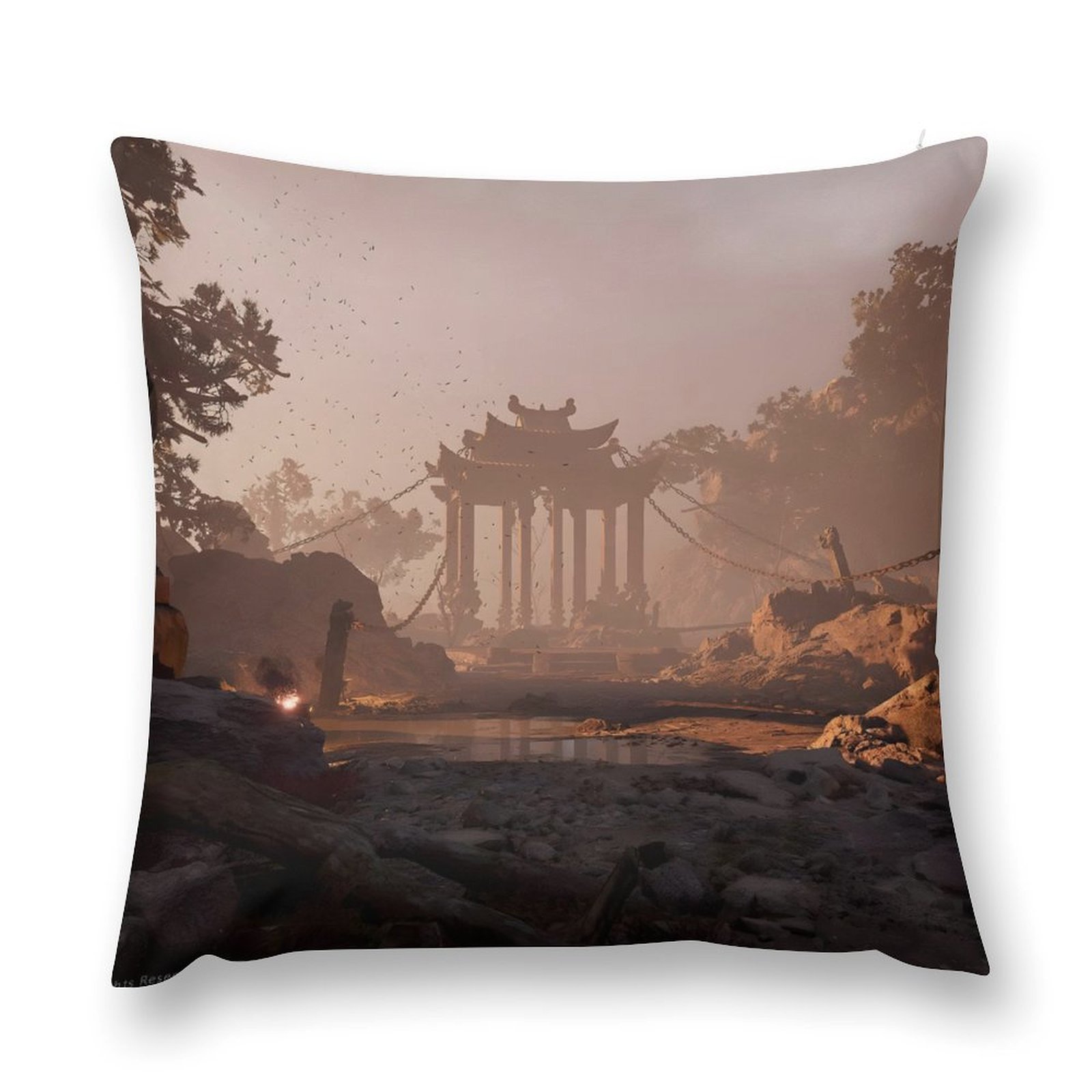 Custom Black-Myth Wu-kong Plush Pillow Case, Soft Warm Kawaii Square ...