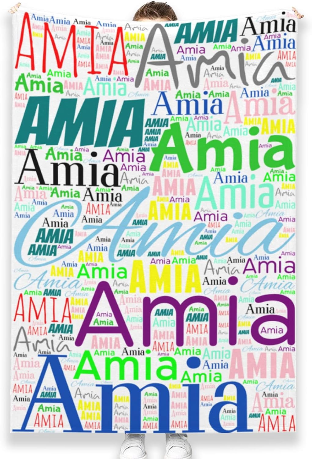 Custom Blanket Design Your Name Personalized Blankets Customized Gifts ...
