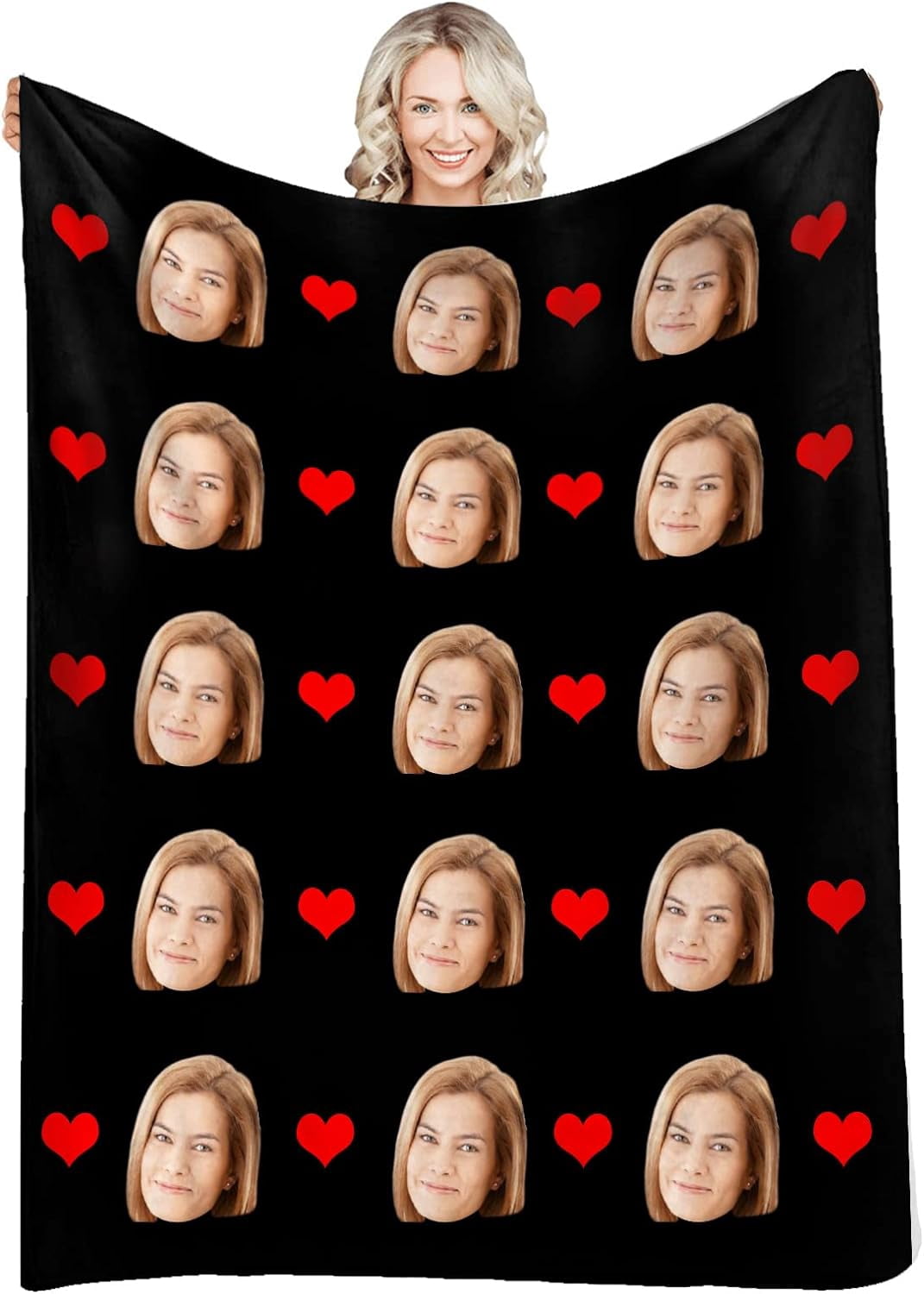 Custom Blanket Personalized Photos Text Collage Customized Picture ...