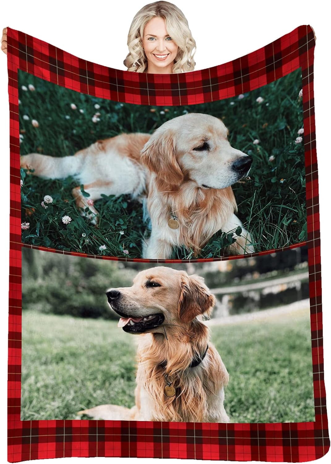 Custom Blanket Personalized Photos Text Collage Customized Picture ...