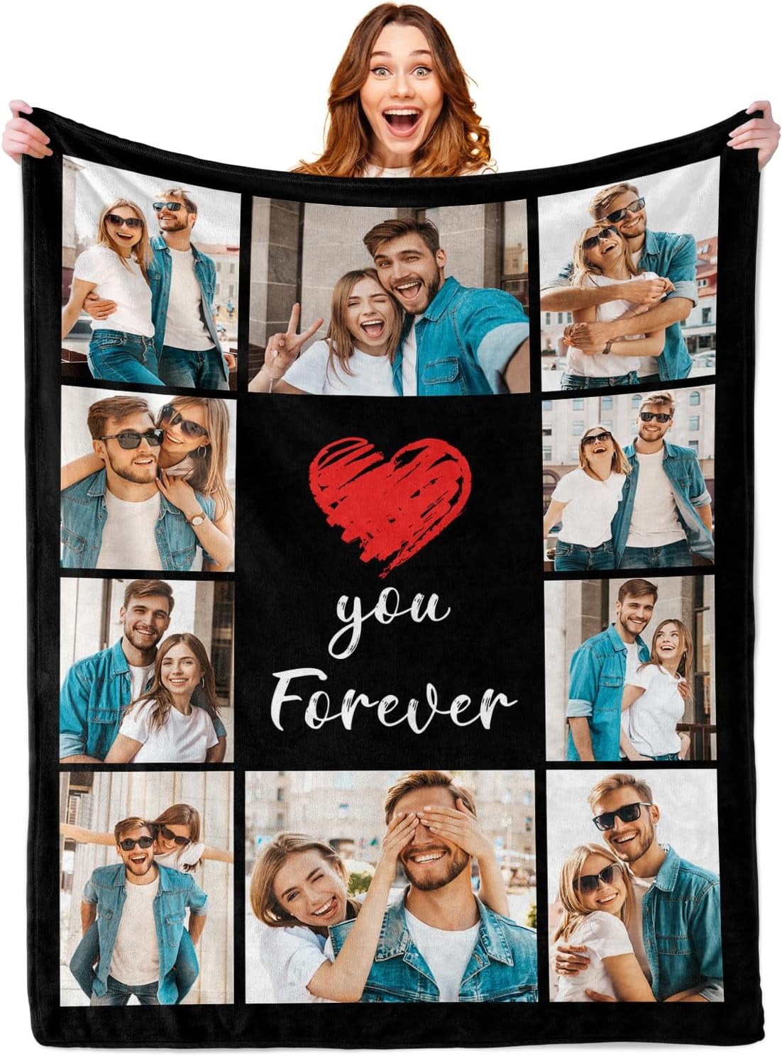 Custom Blanket with Photo Personalized Picture Blankets for Your ...