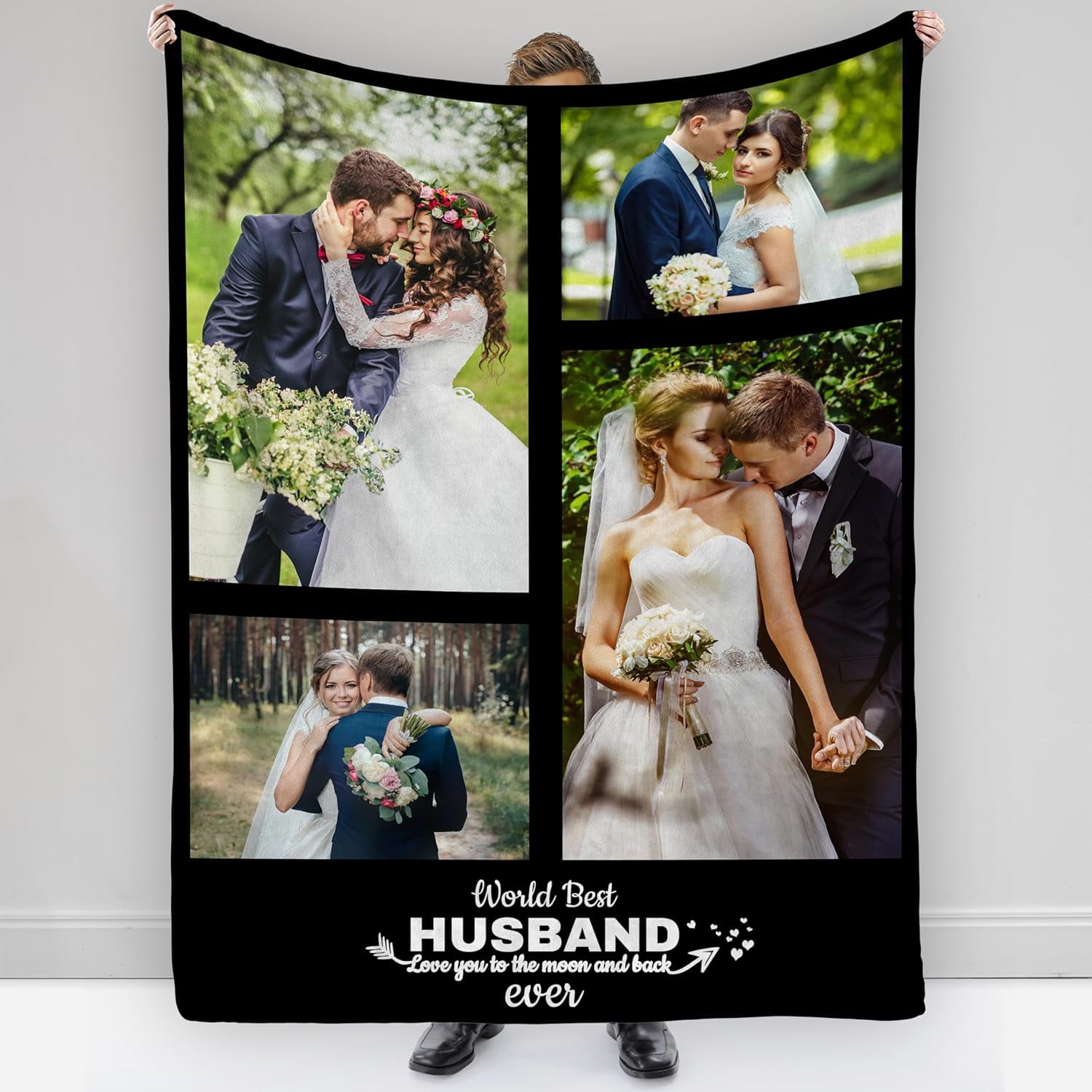 Custom Blanket with Photo Text Personalized Blanket Customized Throw ...