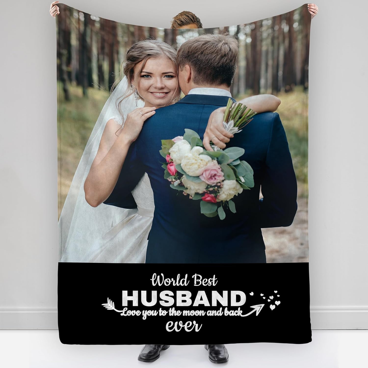 Custom Blanket with Photo Text Personalized Throws Blankets Picture ...