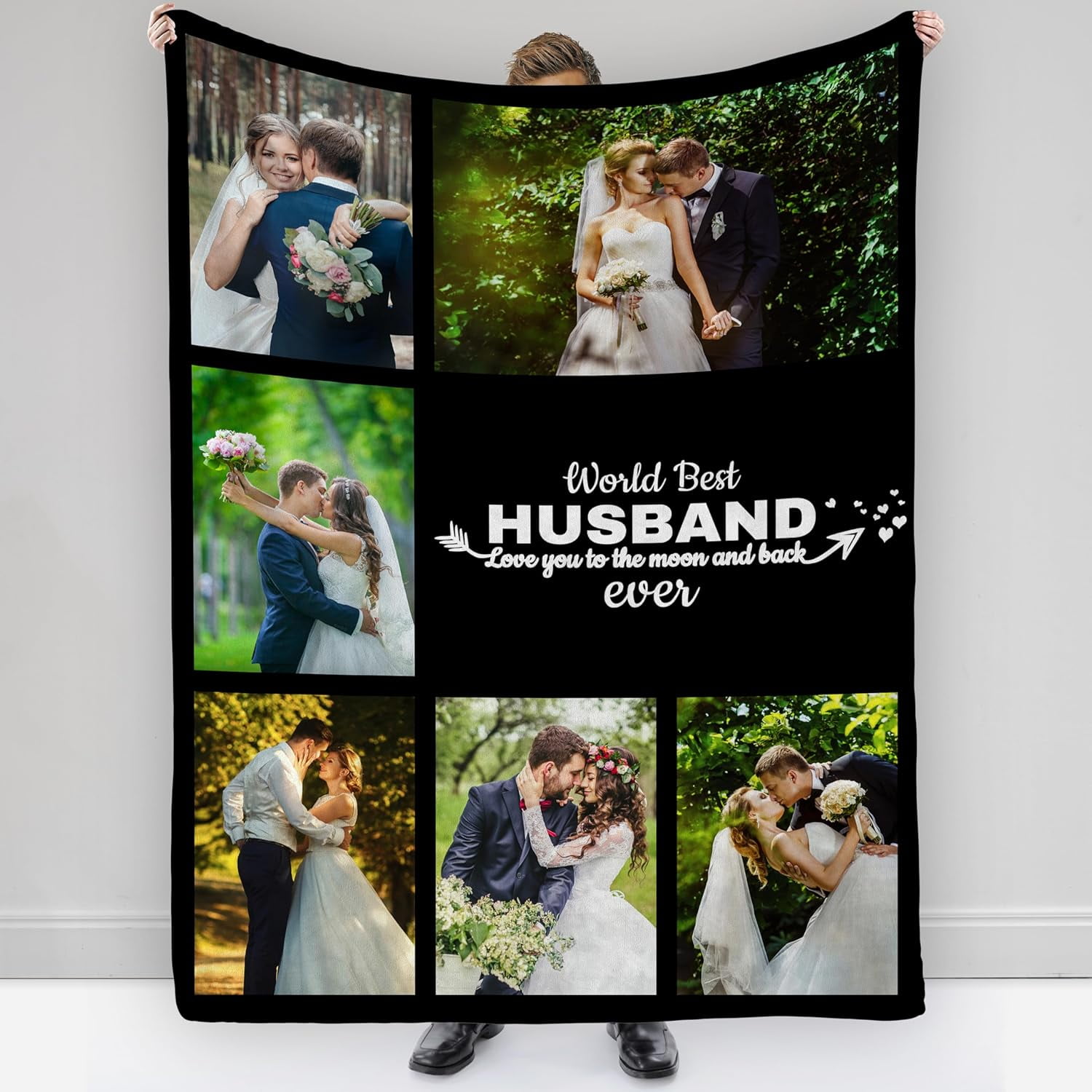 Custom Blanket with Photo Text Personalized Throws Blankets Picture ...