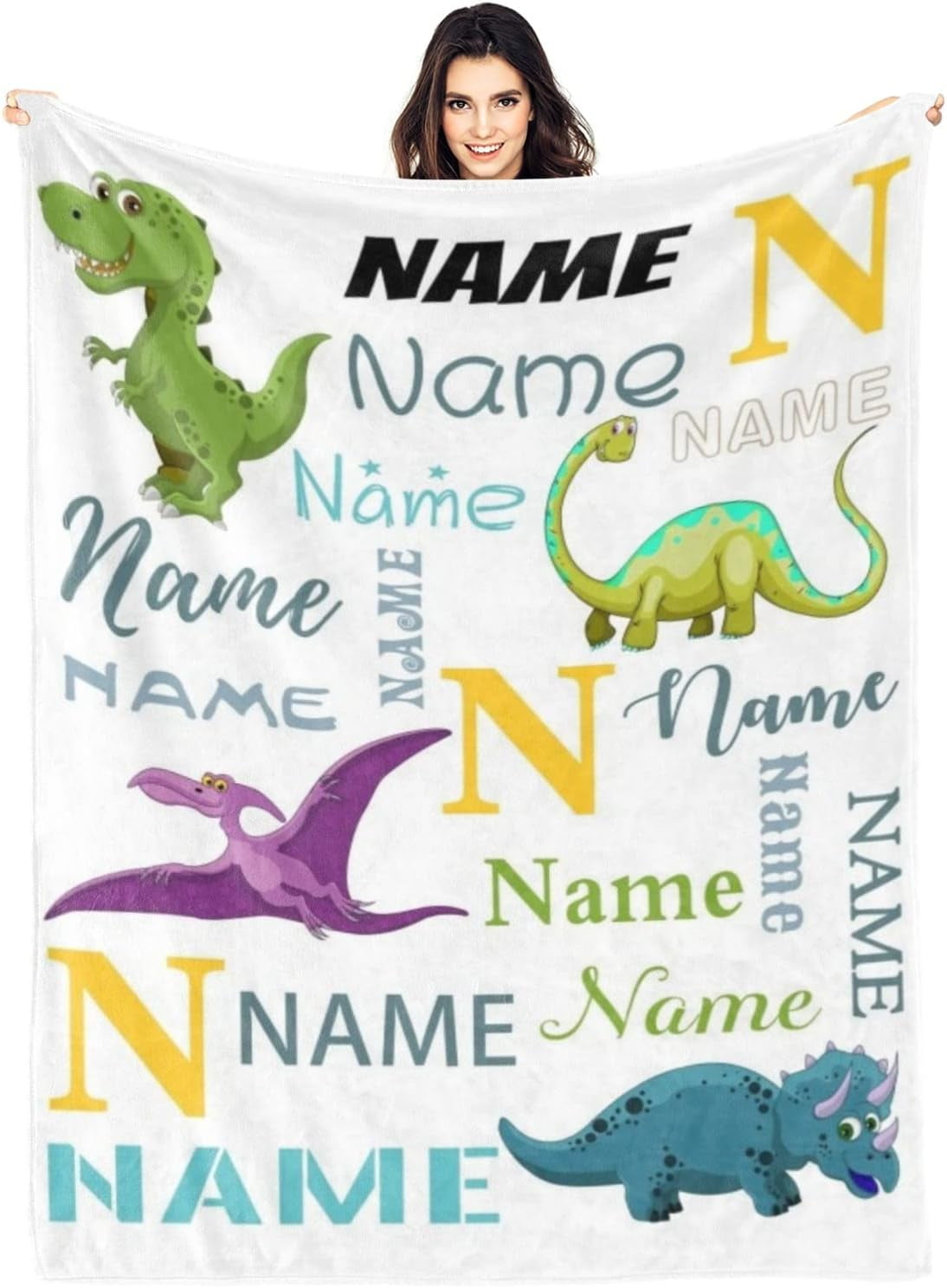 Custom Blanket with Photos Collage, Customized Gifts for Women Men Kids ...