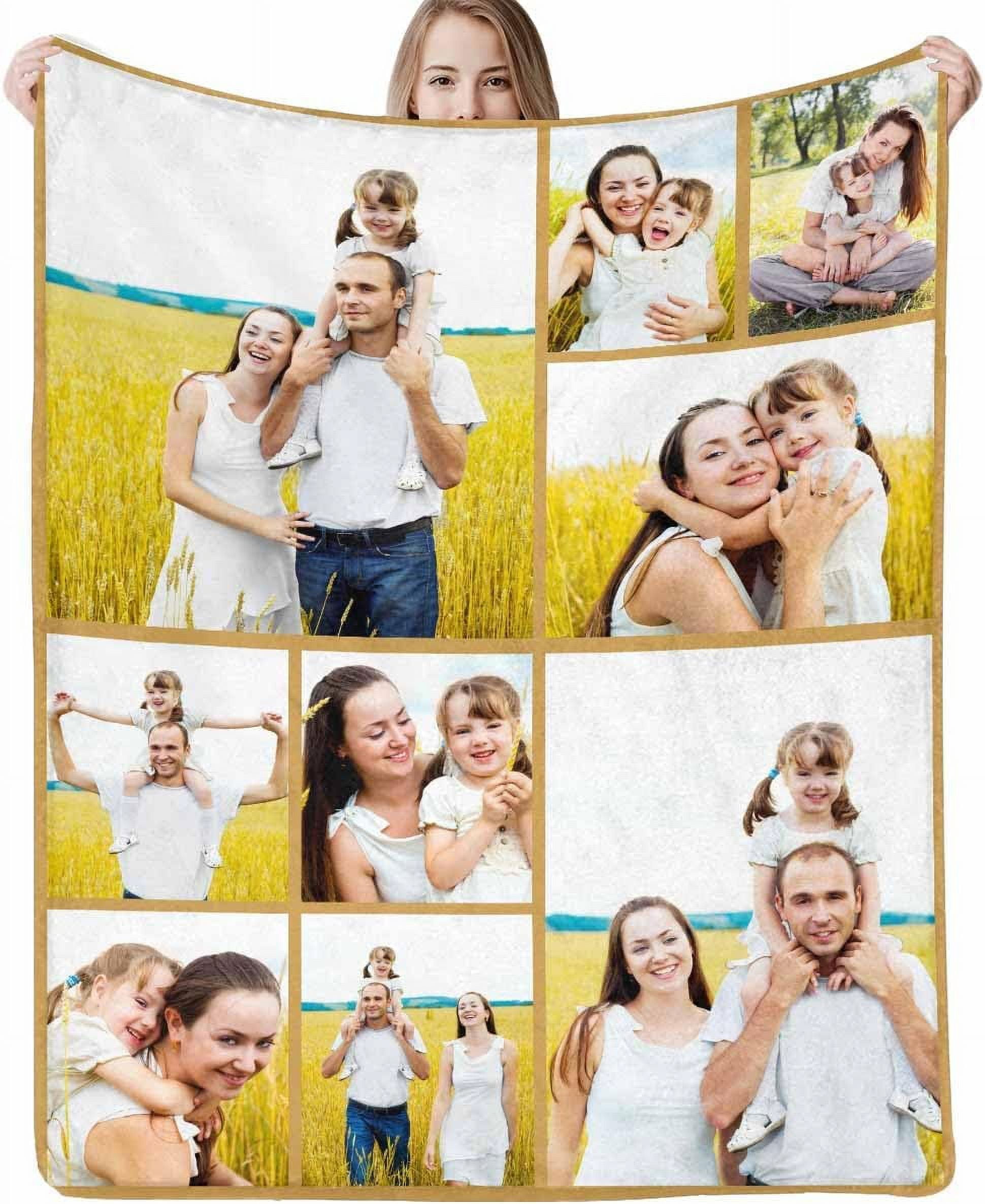 Custom Blanket with Photos: Made in USA, Personalized Blanket Memorial ...
